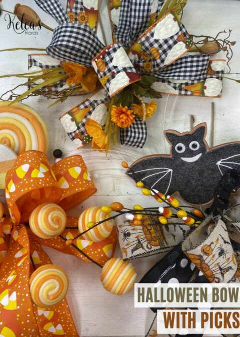 Halloween Bow with Pick Tutorial - Kelea's Florals