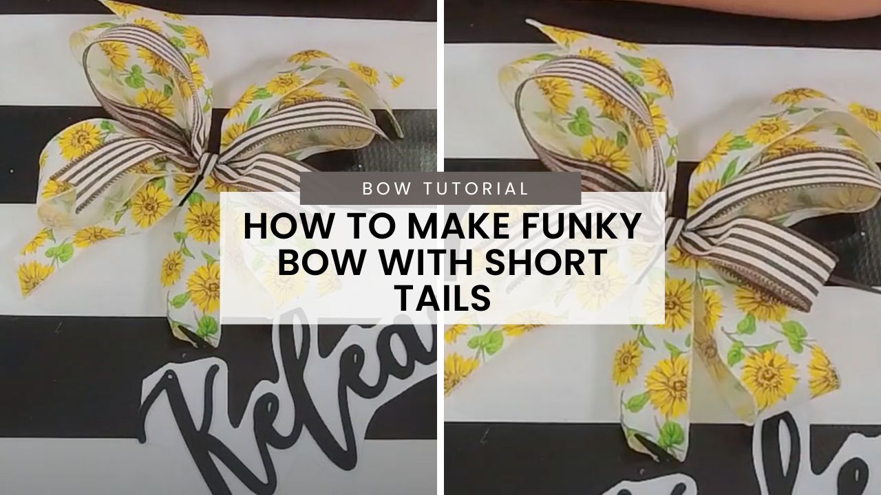 Funky Bow With Short Tails - Kelea's Florals
