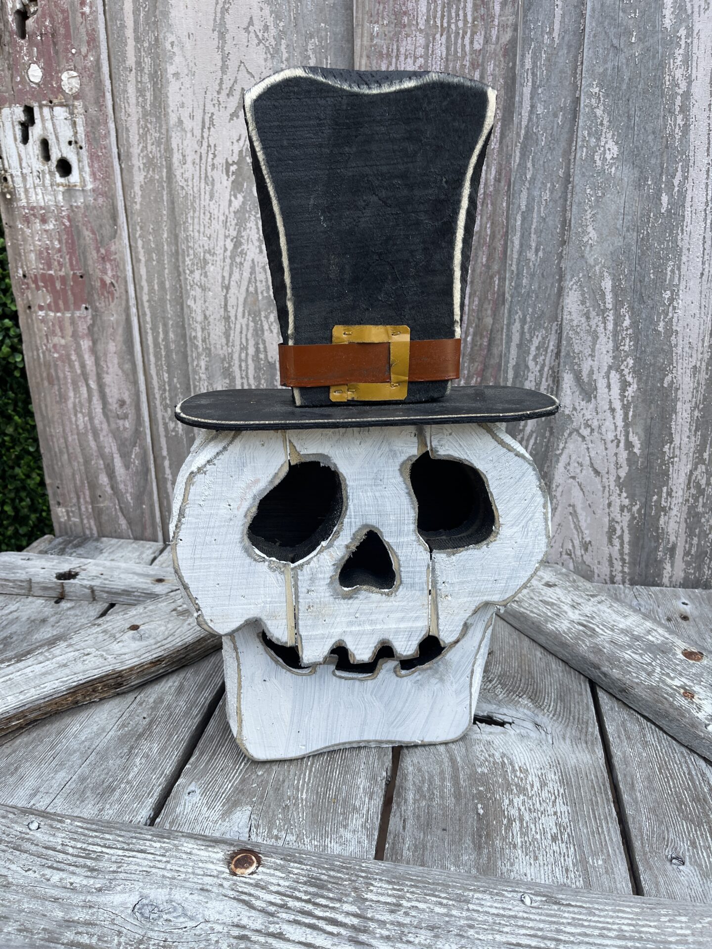 Halloween Wood Skeleton - Kelea's Florals