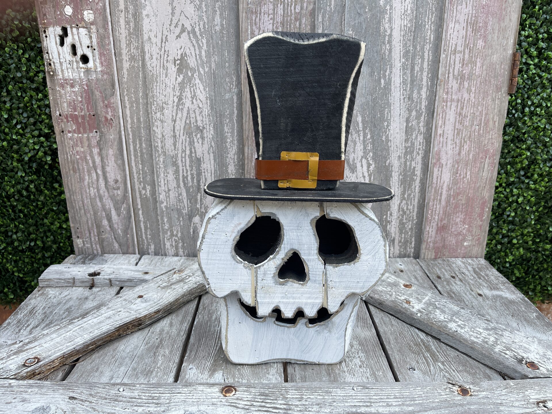 Halloween Wood Skeleton - Kelea's Florals