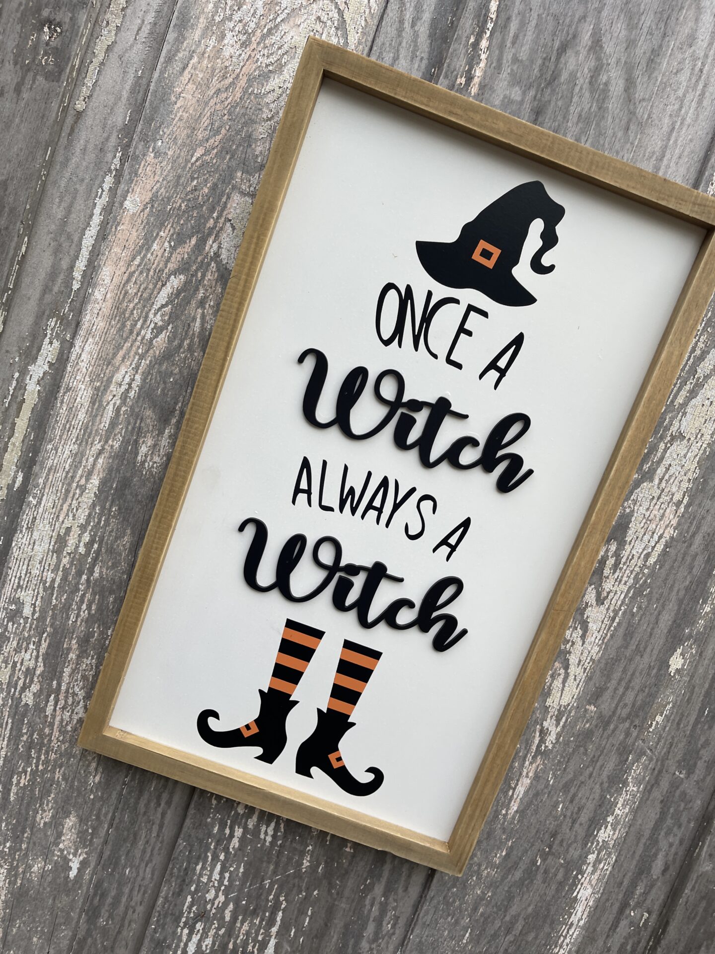 Halloween MDF Witch is a Witch Sign - Kelea's Florals