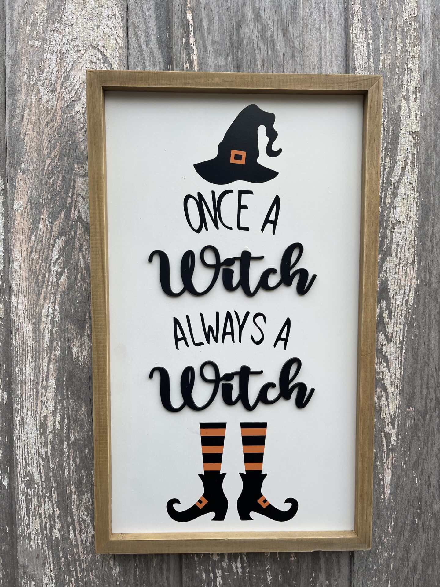 Halloween MDF Witch is a Witch Sign - Kelea's Florals