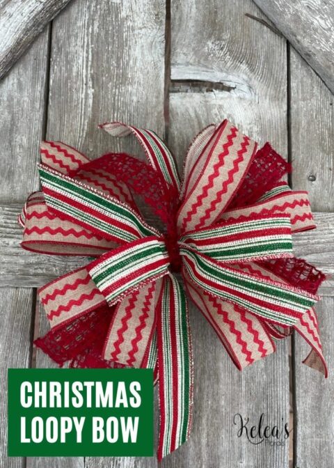 Make A Loopy Bow for Christmas - Kelea's Florals