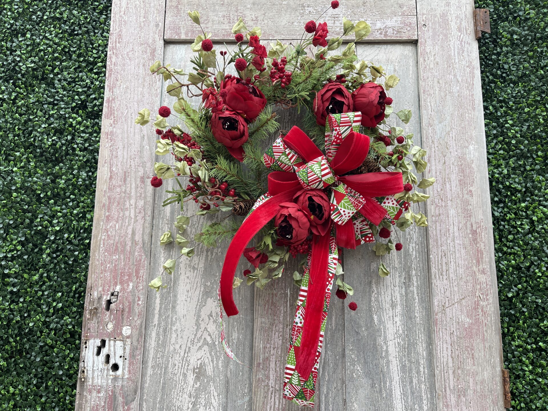 Country Christmas Floral Wreath Supply List - Kelea's Florals