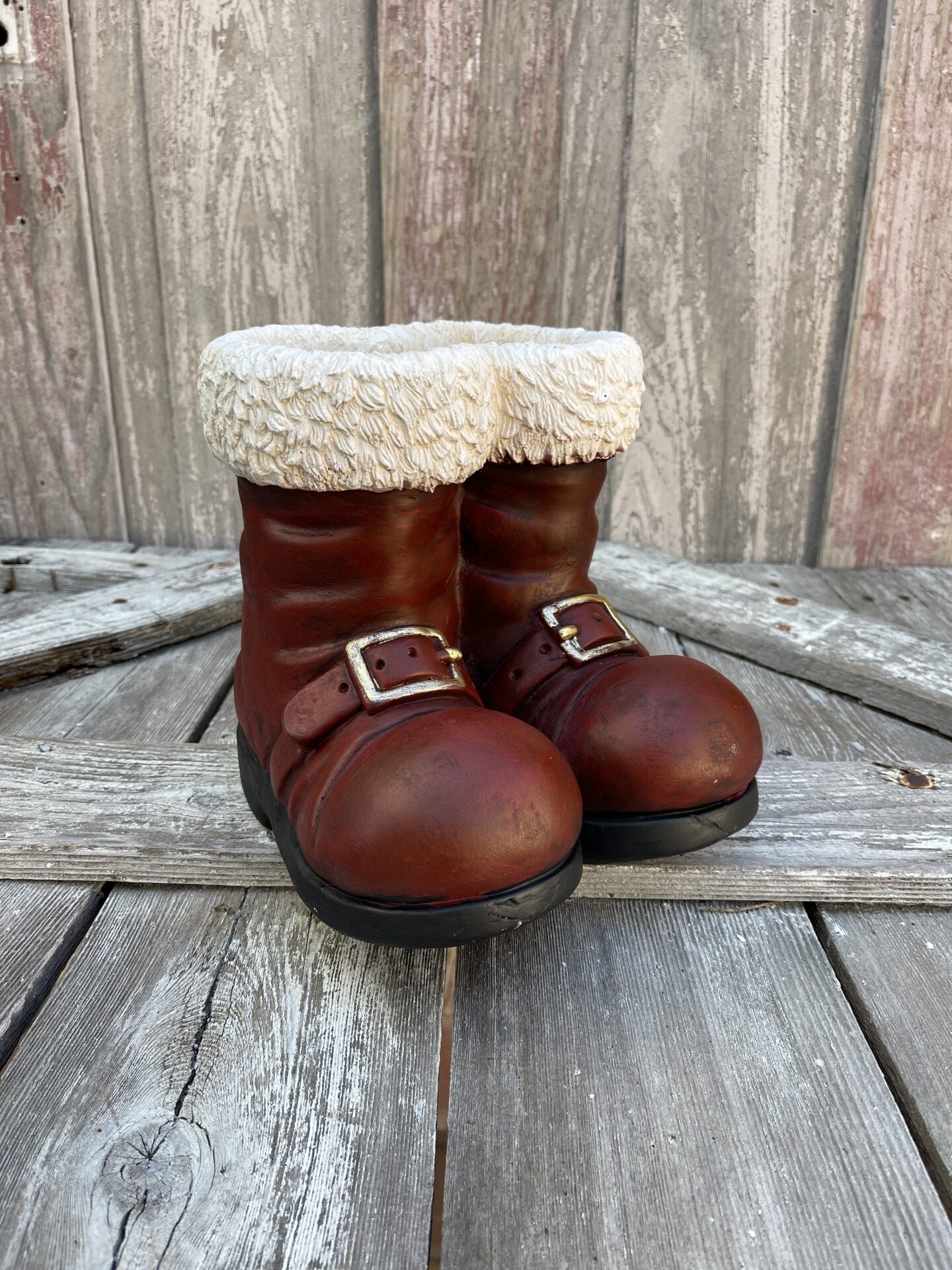 Santa Boots Container - Kelea's Florals