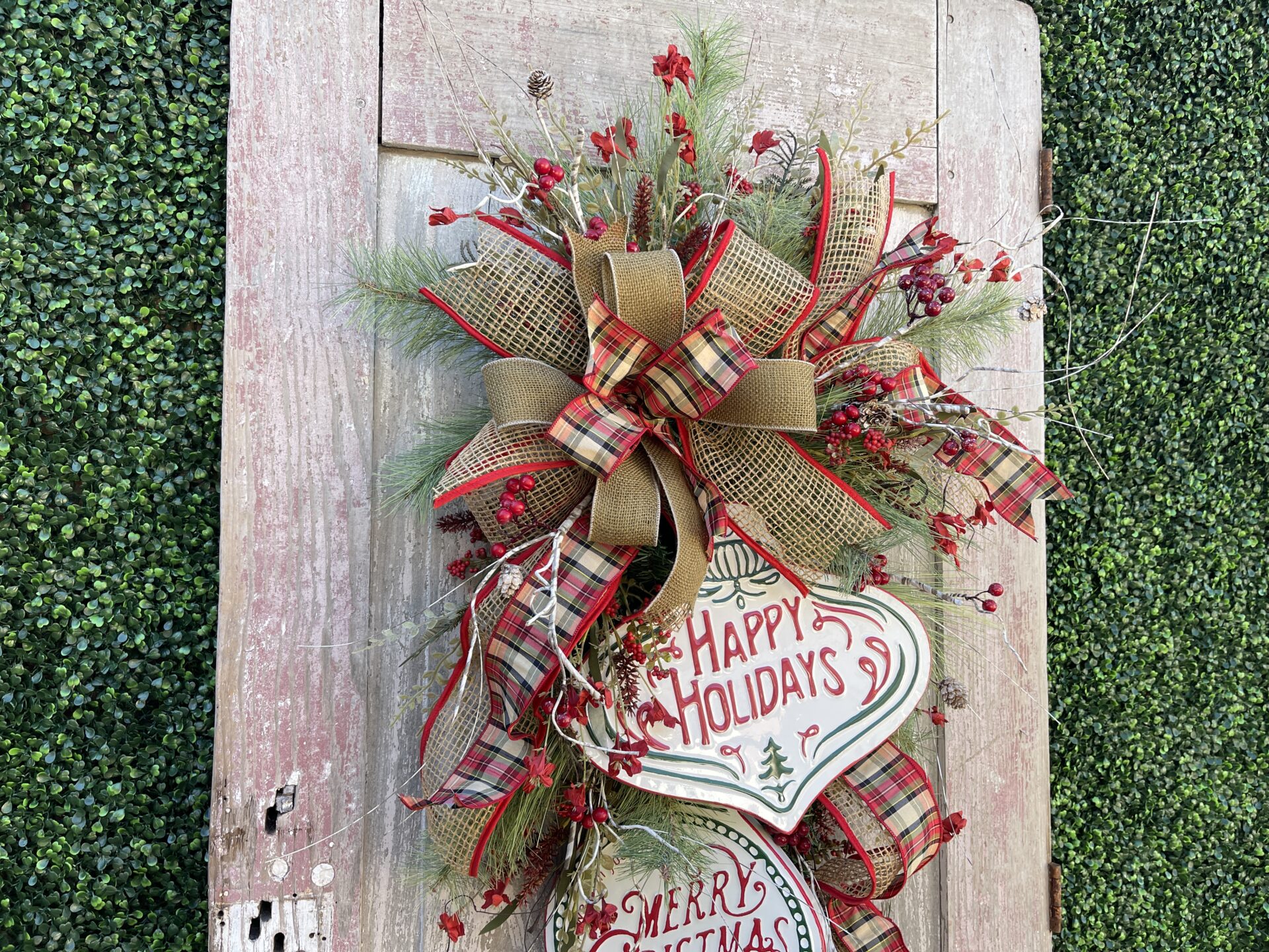 KDS Tutorial Ornament Signs Swag Supply List - Kelea's Florals