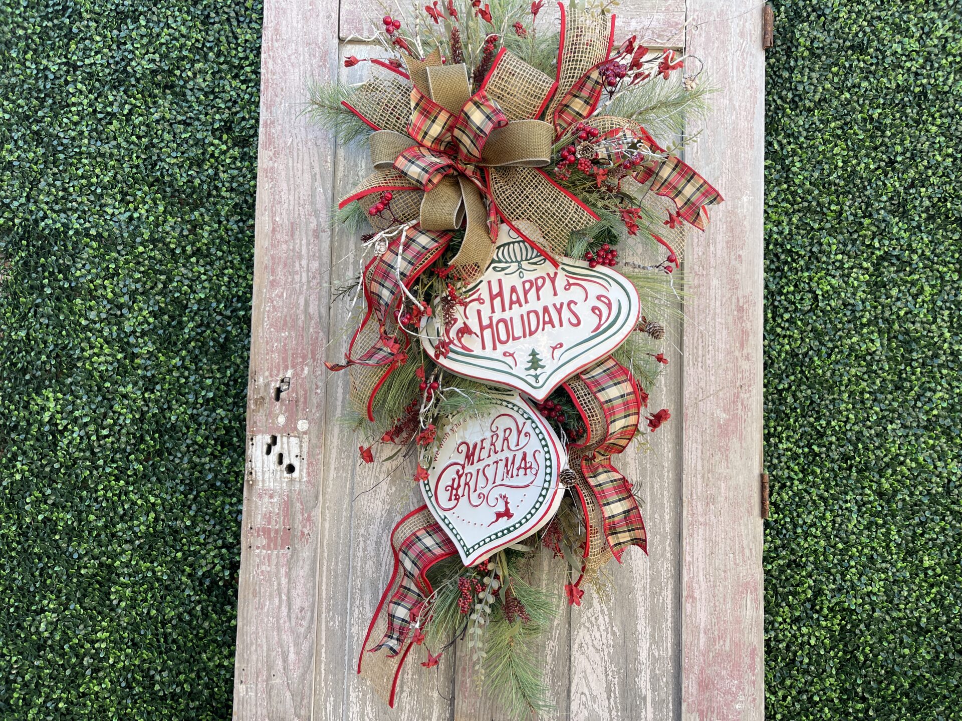 KDS Tutorial Ornament Signs Swag Supply List - Kelea's Florals