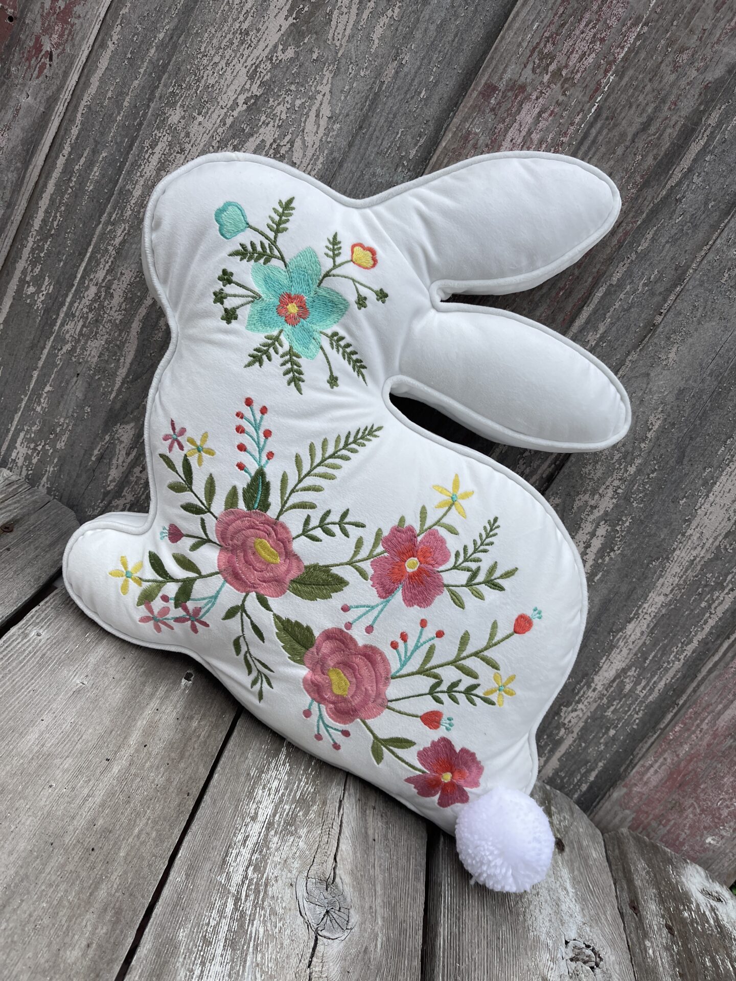 Embroidered Fabric Easter Bunny Plush - Kelea's Florals
