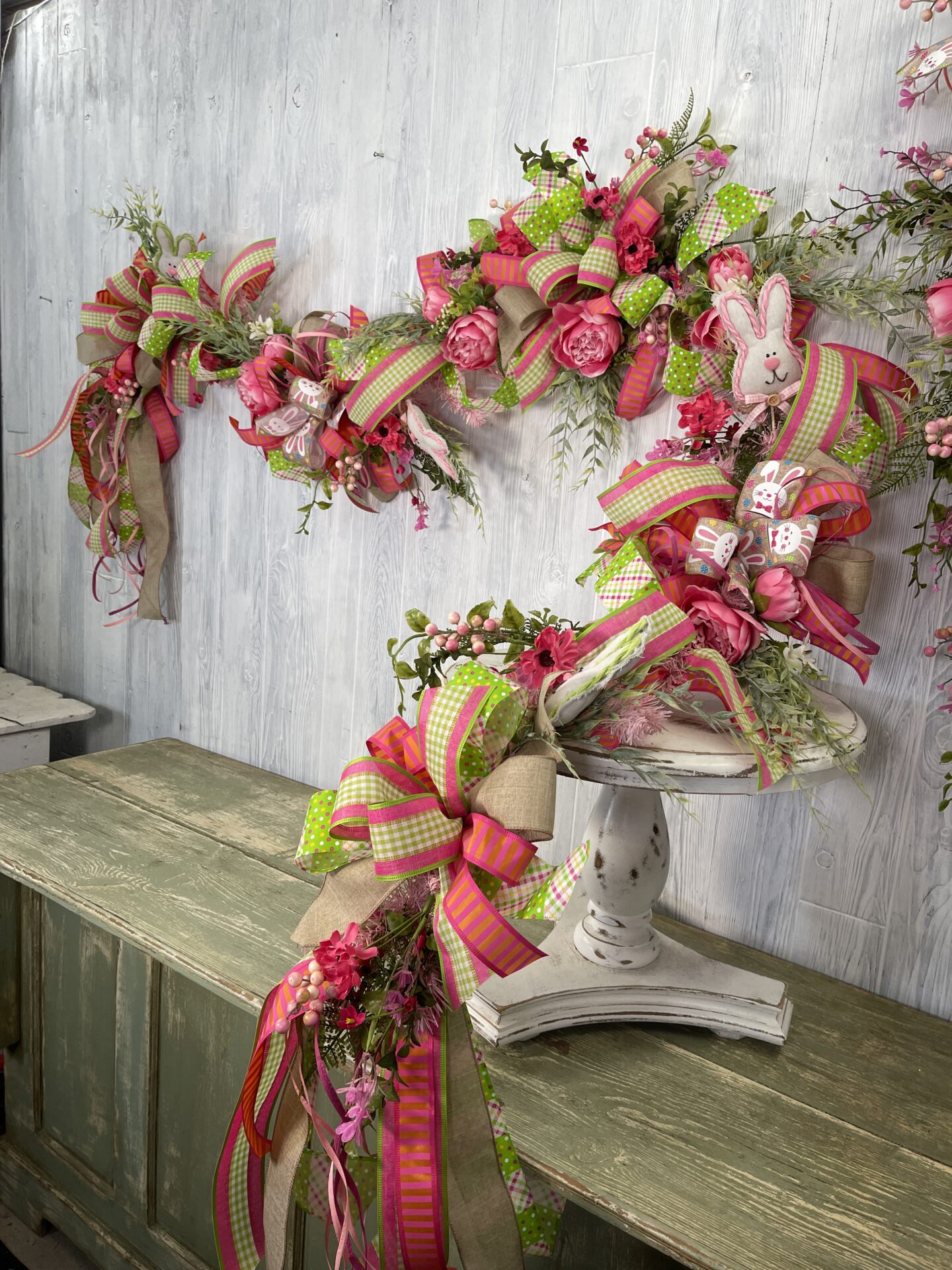 KDS Tutorial Pink Bunny Garland Supply List - Kelea's Florals