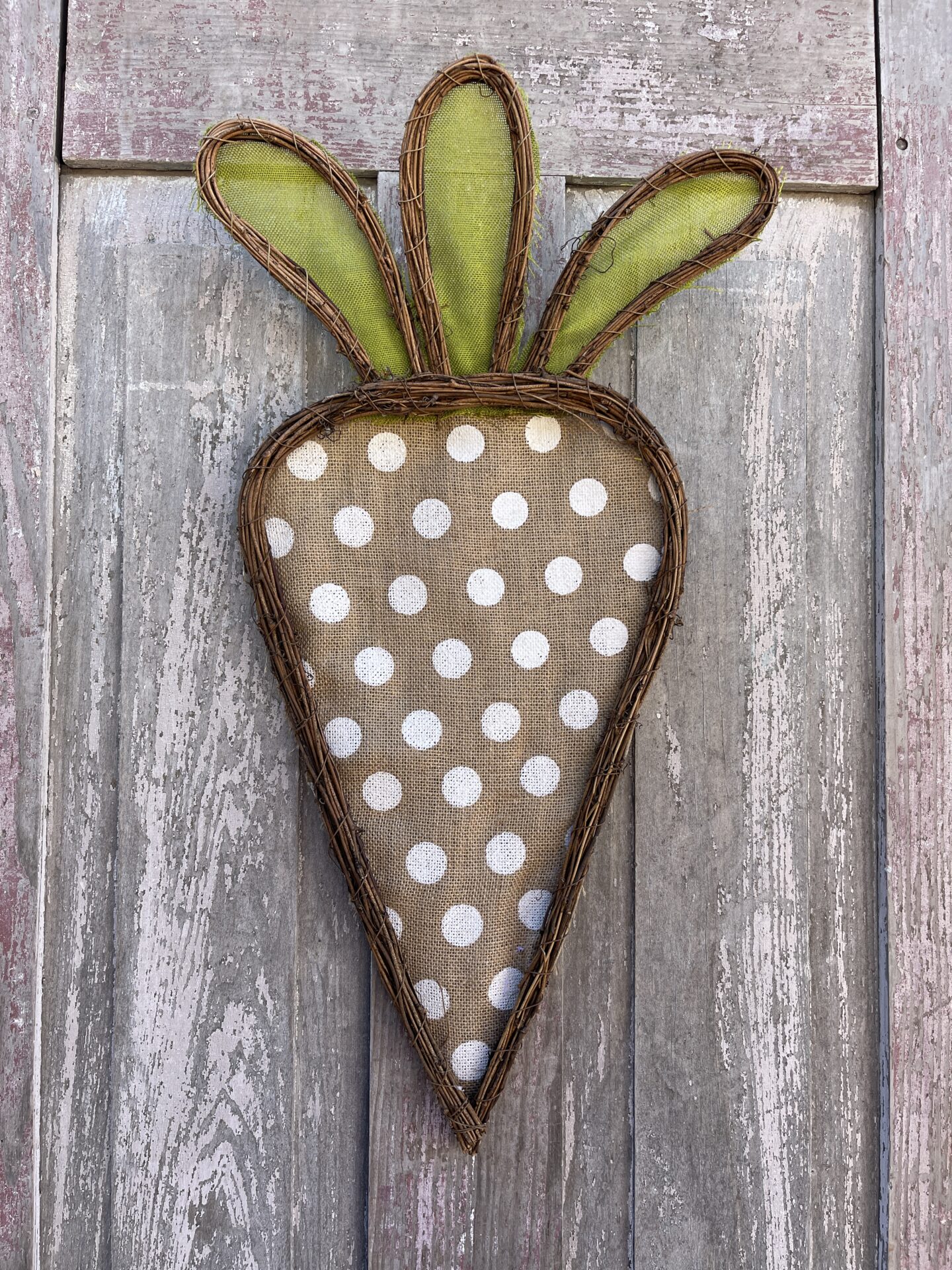 Twig Polkadot Carrot Form Wreath Base - Kelea's Florals