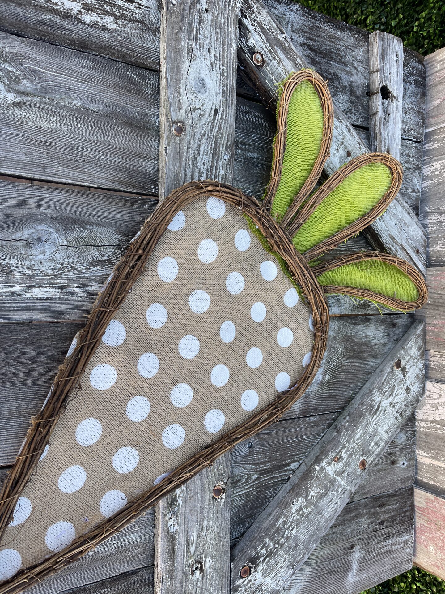 Twig Polkadot Carrot Form Wreath Base - Kelea's Florals