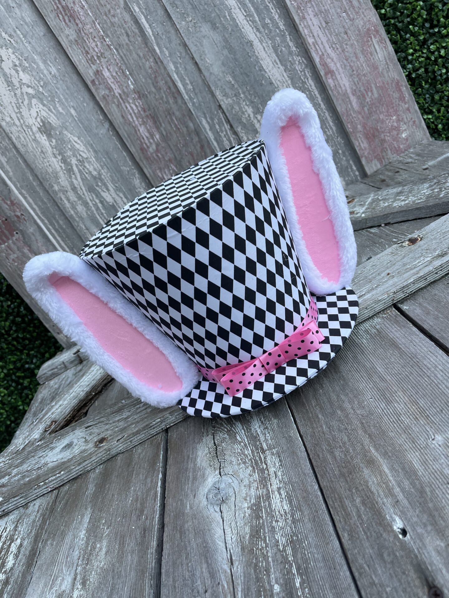 Bunny Ears in a Harlequin Top Hat - Kelea's Florals