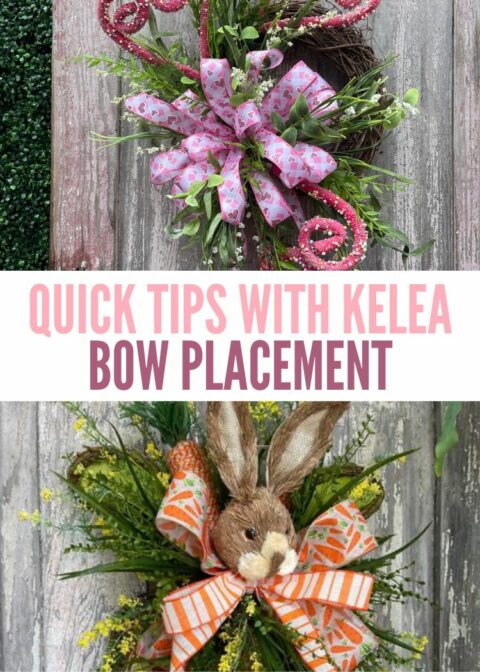 Quick Tip with Kelea: Bow Placement Options for Wreaths - Kelea's Florals