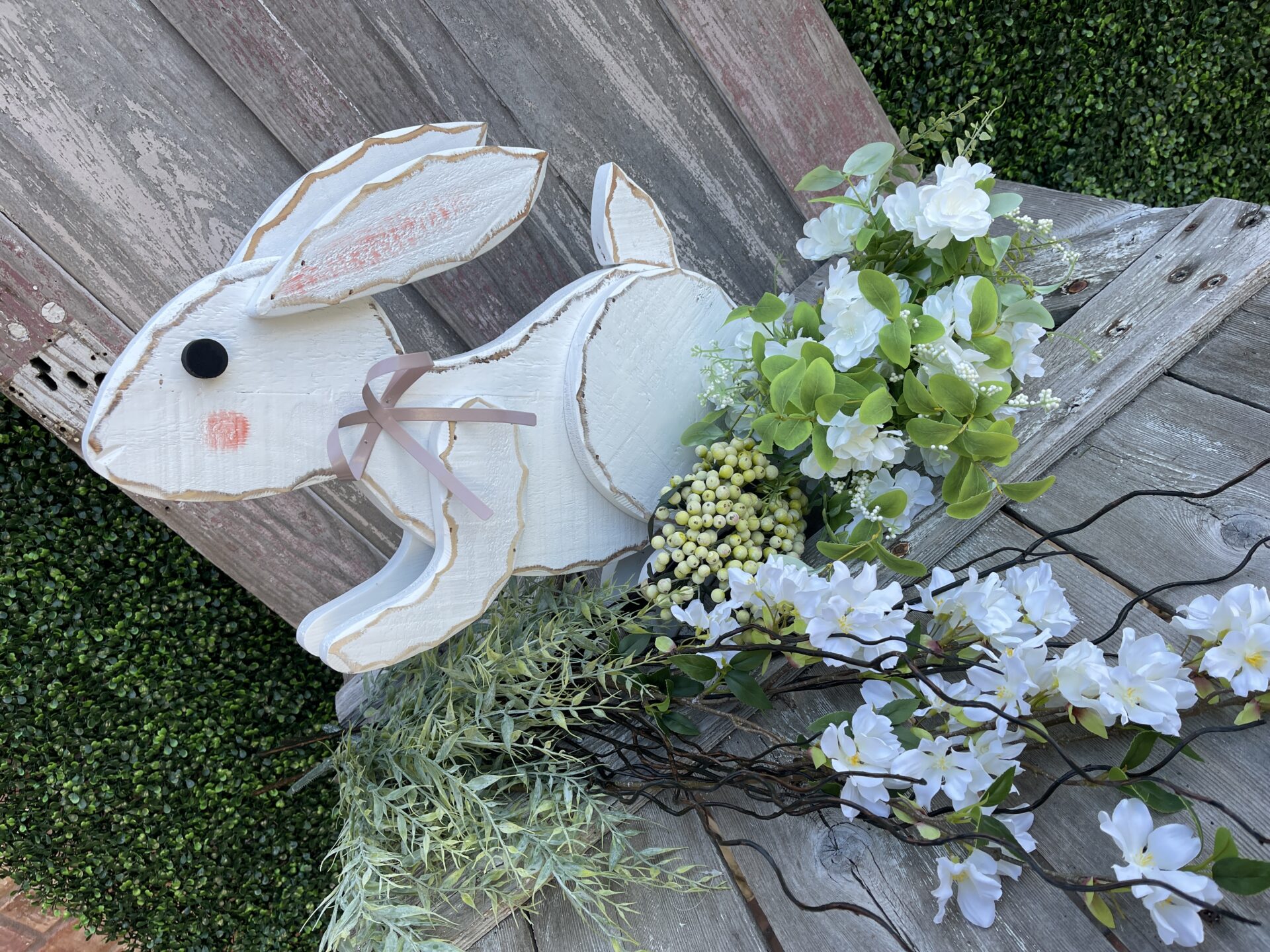 KDS Tutorial Wood Bunny Centerpiece Kit Supply List - Kelea's Florals