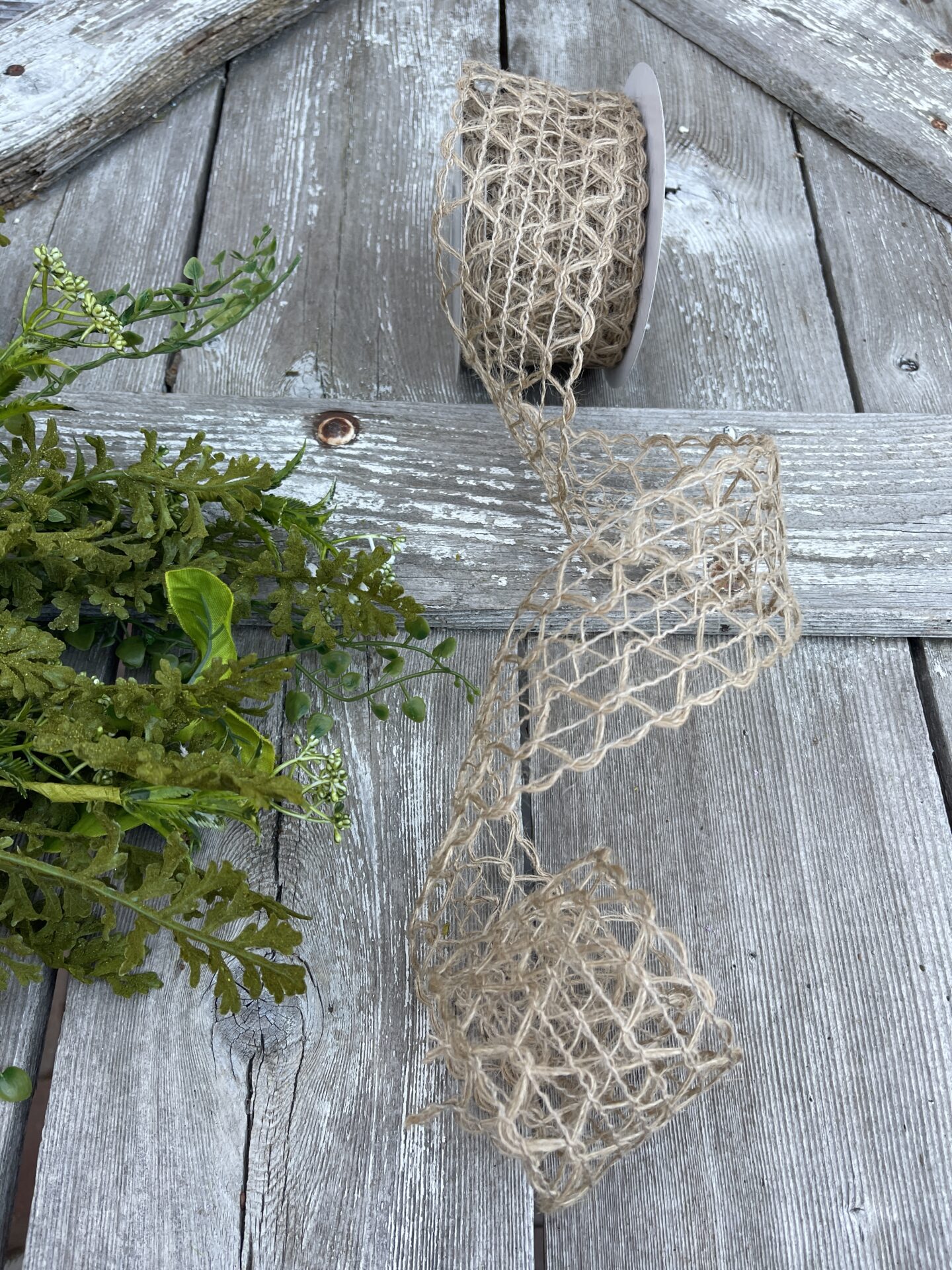 2.5" Hexagon Open Weave Wired Ribbon, 10 Yard Roll - Kelea's Florals