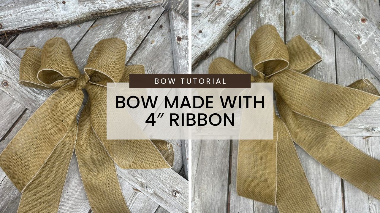 Beautiful Classic Bow Made with 4 Inch Ribbon - Kelea's Florals