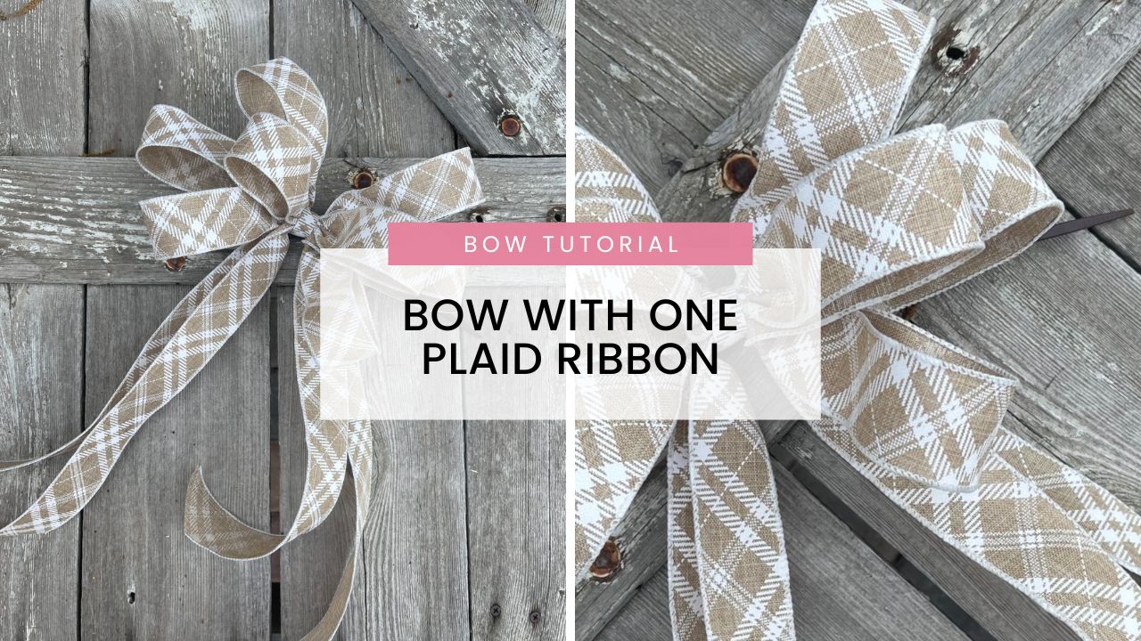 How To Make A Bow With One Ribbon - Kelea's Florals