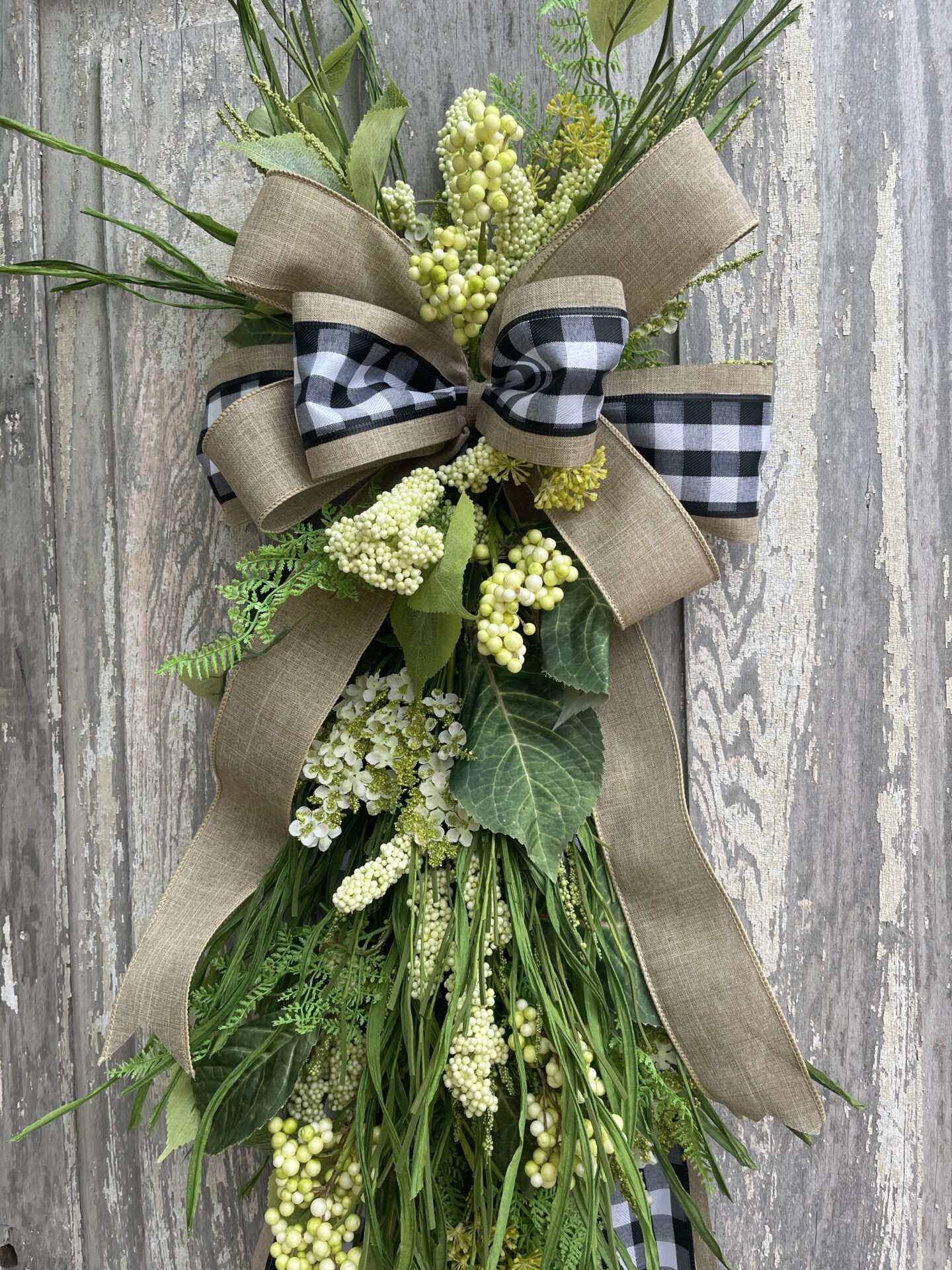 Year Round White Berry Swag Kit - Kelea's Florals