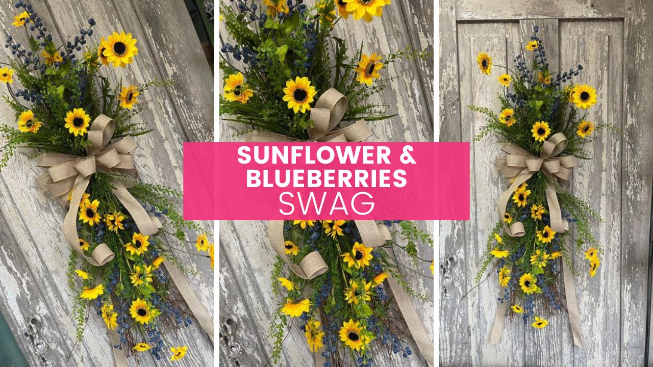 White Sunflower Grapevine Wreath - Kelea's Florals