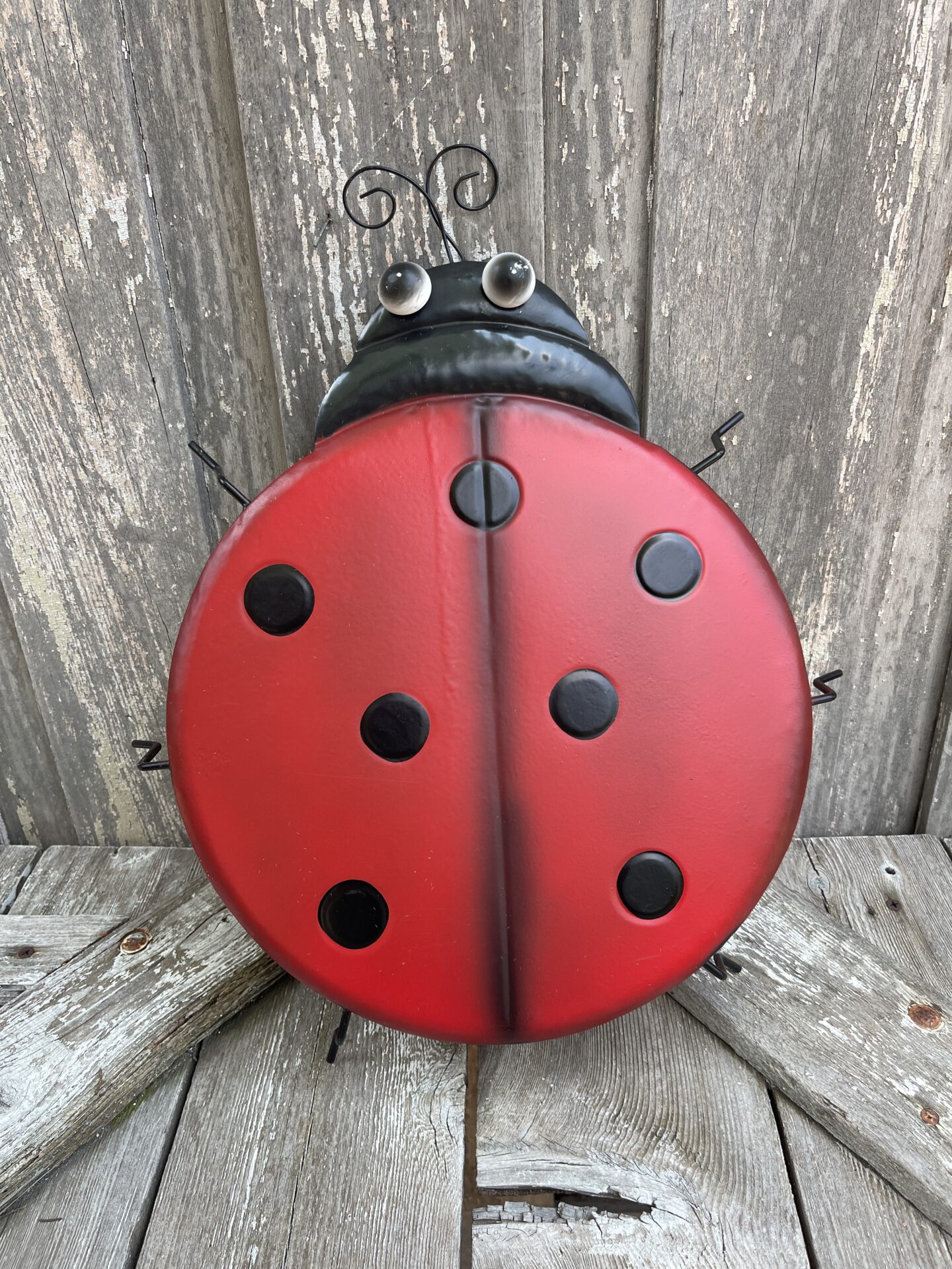 Metal Ladybug with Legs - Kelea's Florals