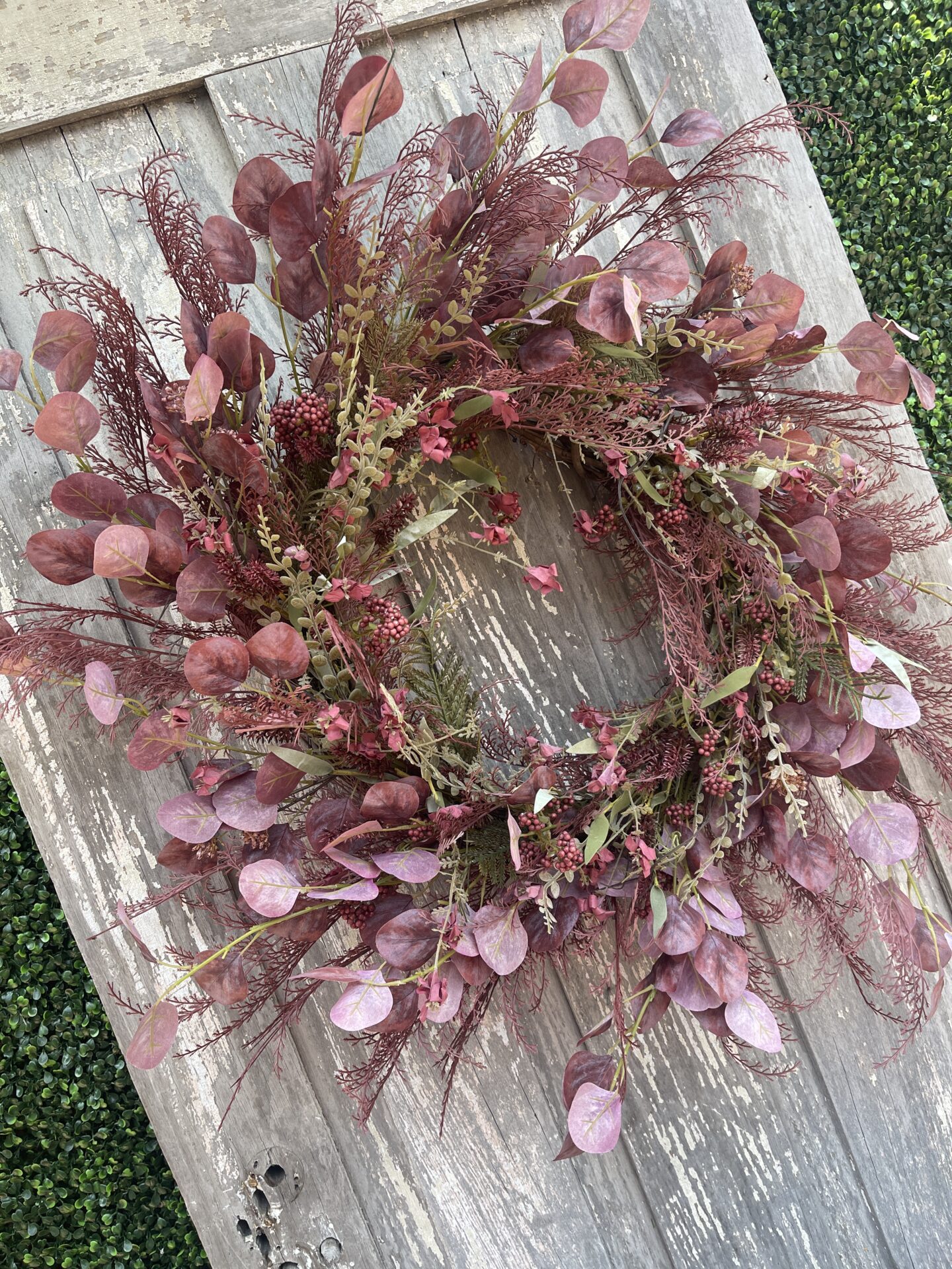 KDS Live Mauve All Around Wreath Supply List - Kelea's Florals