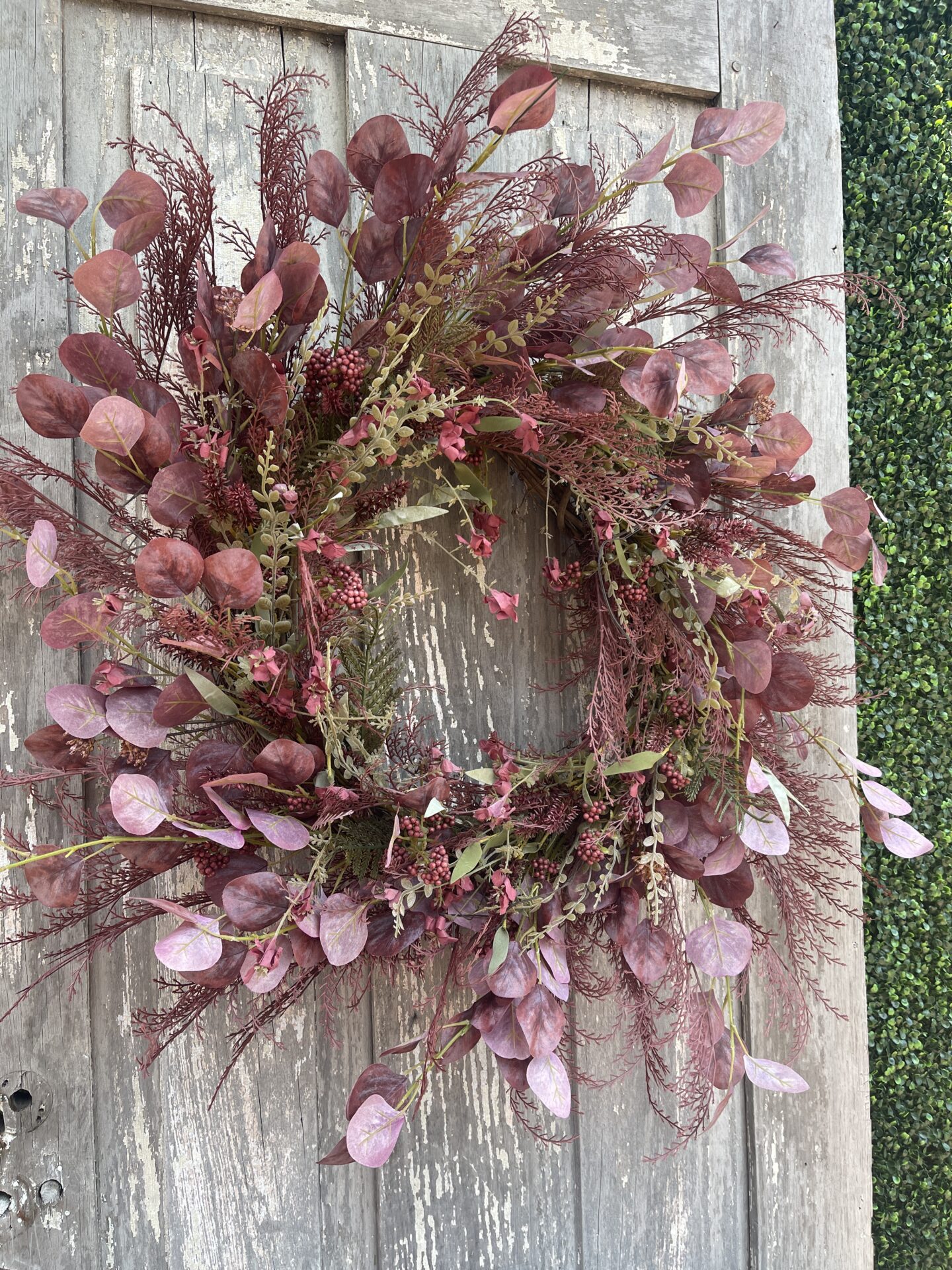KDS Live Mauve All Around Wreath Supply List - Kelea's Florals