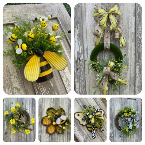 DIY Bee Home Door Decor Ideas - Kelea's Florals