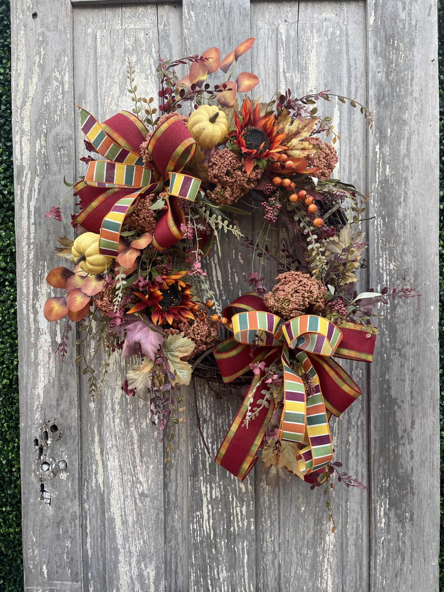 KDS LIVE Mauve Fall Harvest Wreath Supply List - Kelea's Florals