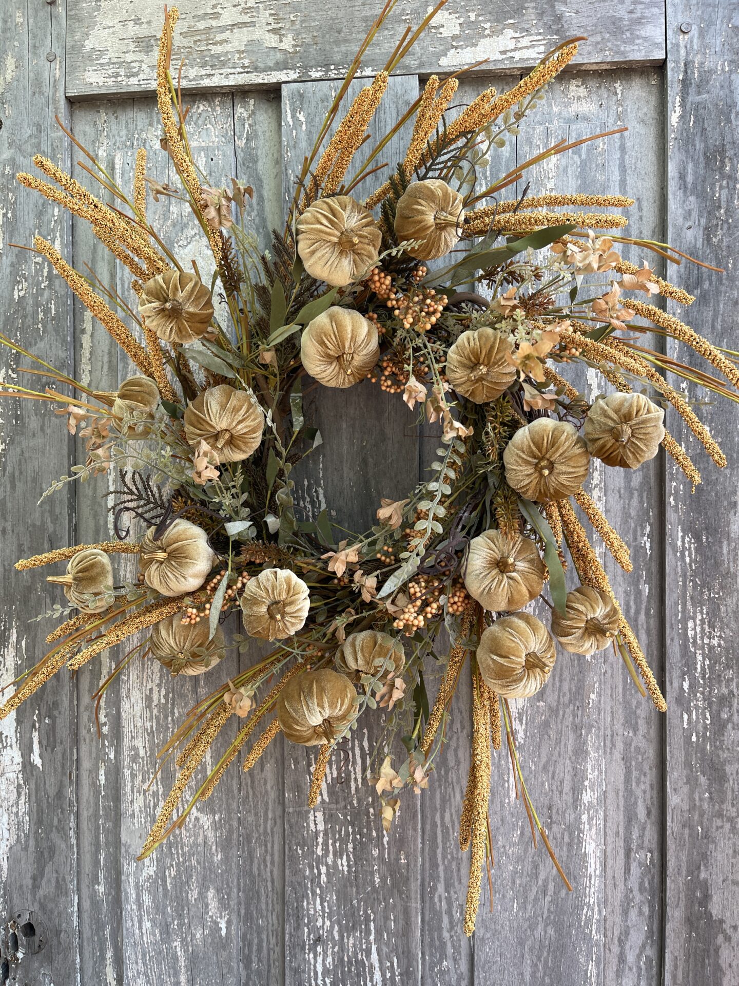 KDS LIVE Fall Velvet Pumpkin Wreath Supply List - Kelea's Florals