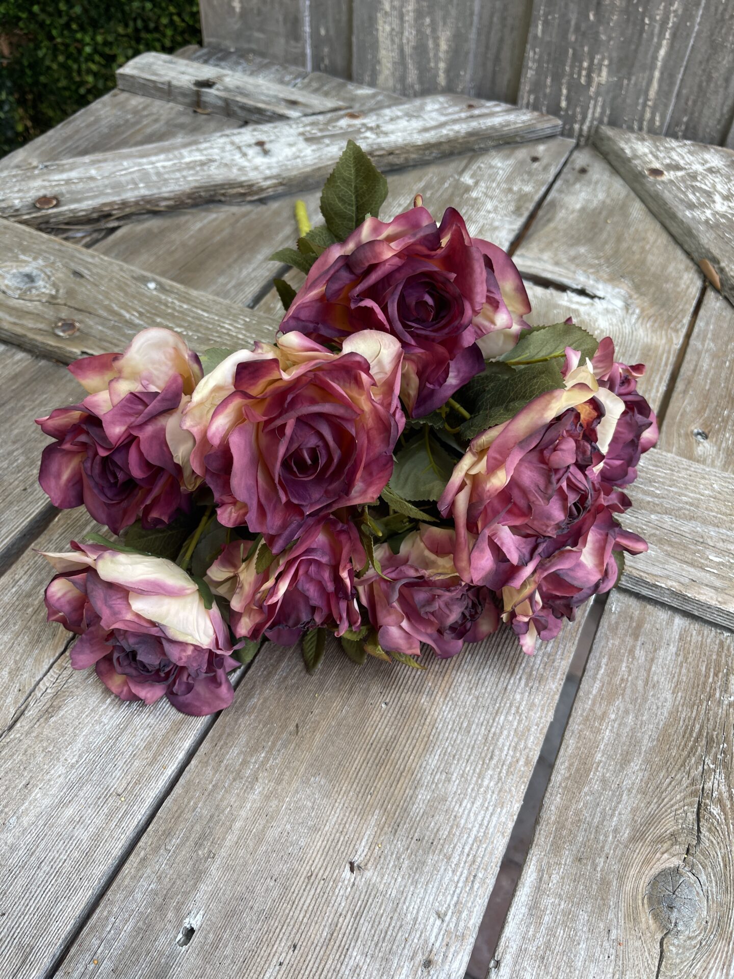 Purple Dried Rose Bush - Kelea's Florals