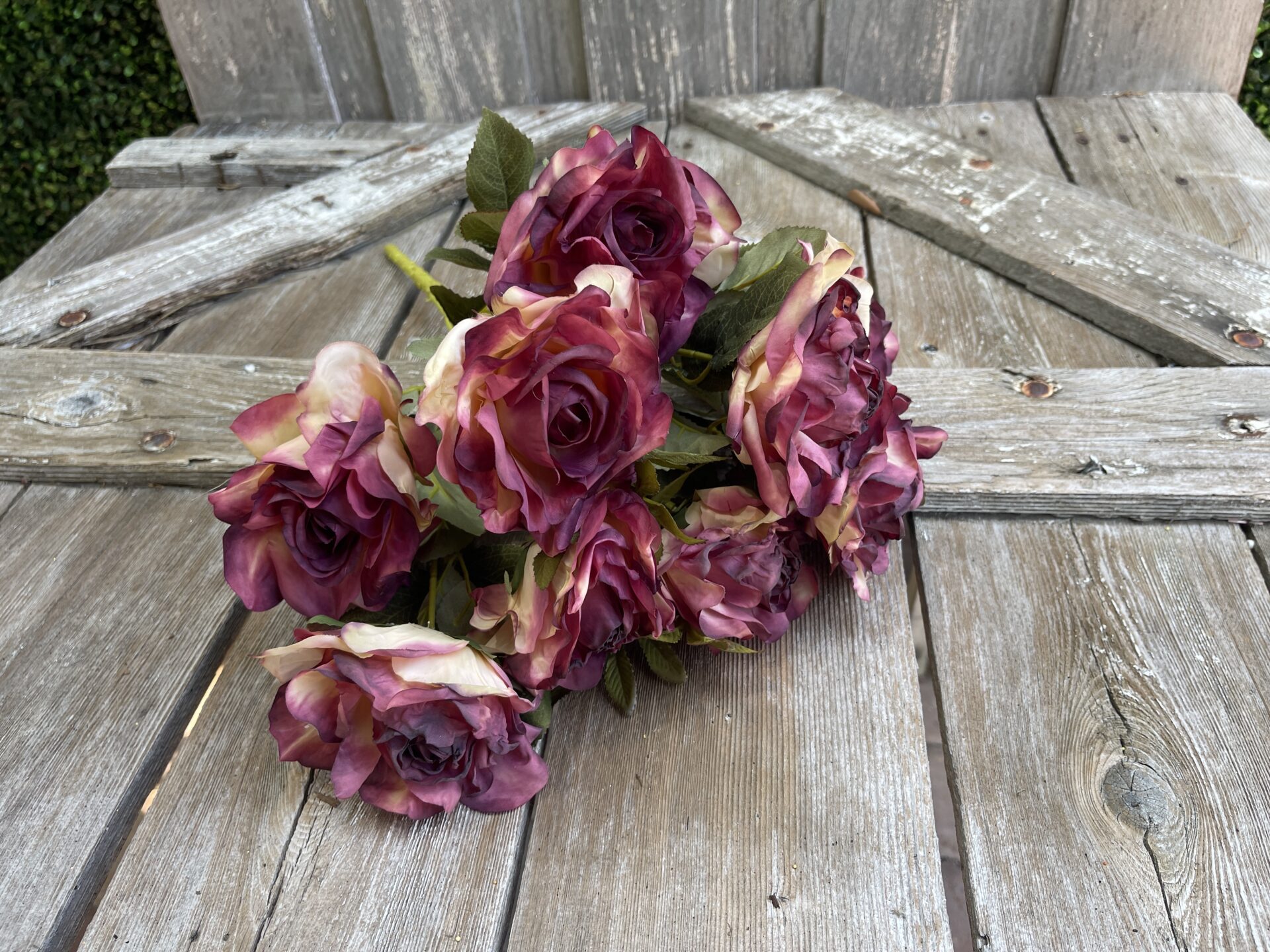 Purple Dried Rose Bush - Kelea's Florals