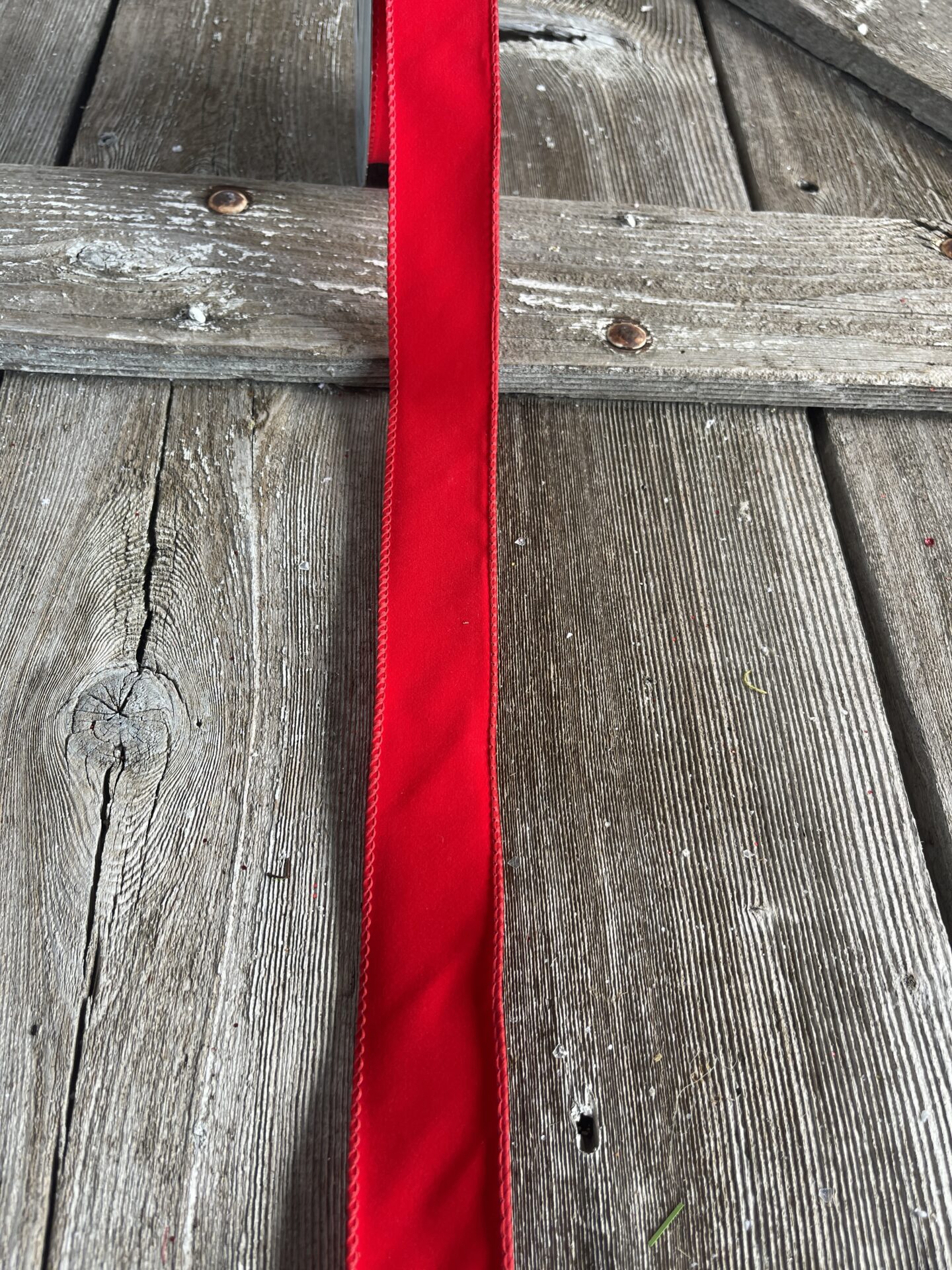 1.5" Red Velvet Wired Edge Ribbon - Kelea's Florals