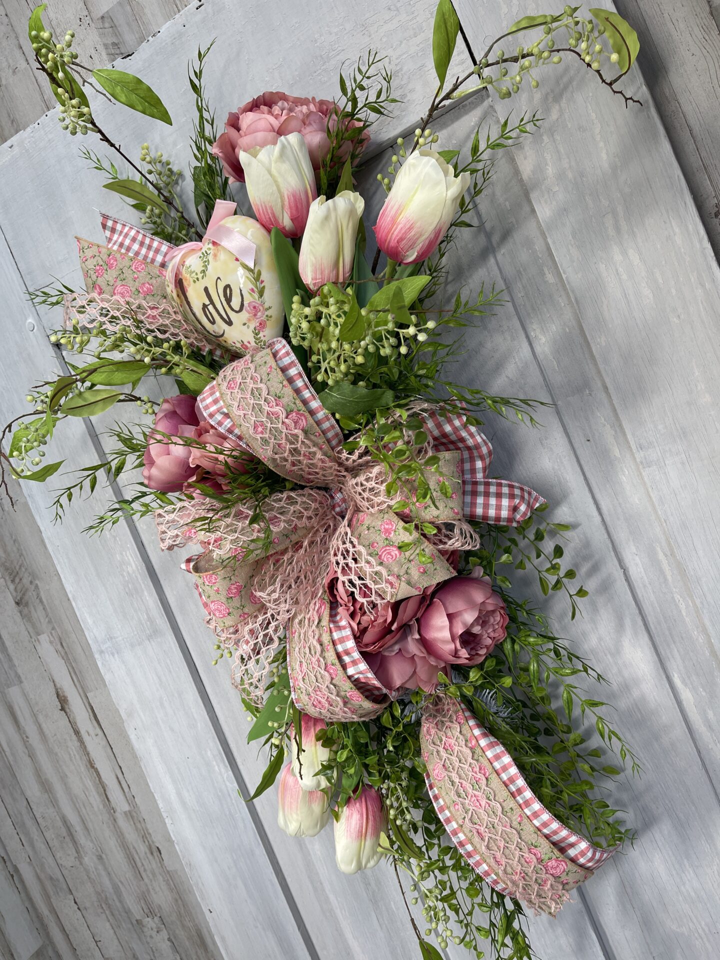 KDS Tutorial Soft and Sweet Valentine Swag Supply List - Kelea's Florals