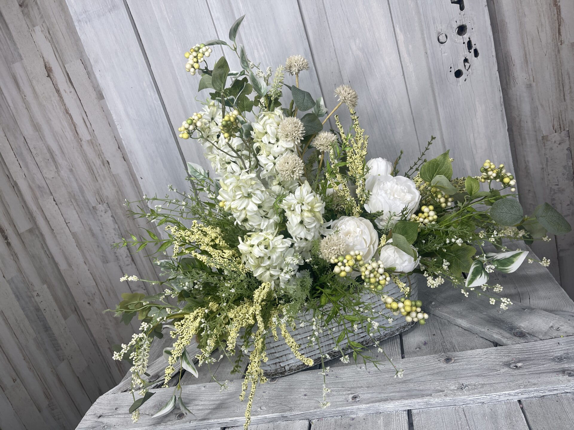KDS Live White Year Round Floral Arrangement Supply List - Kelea's Florals
