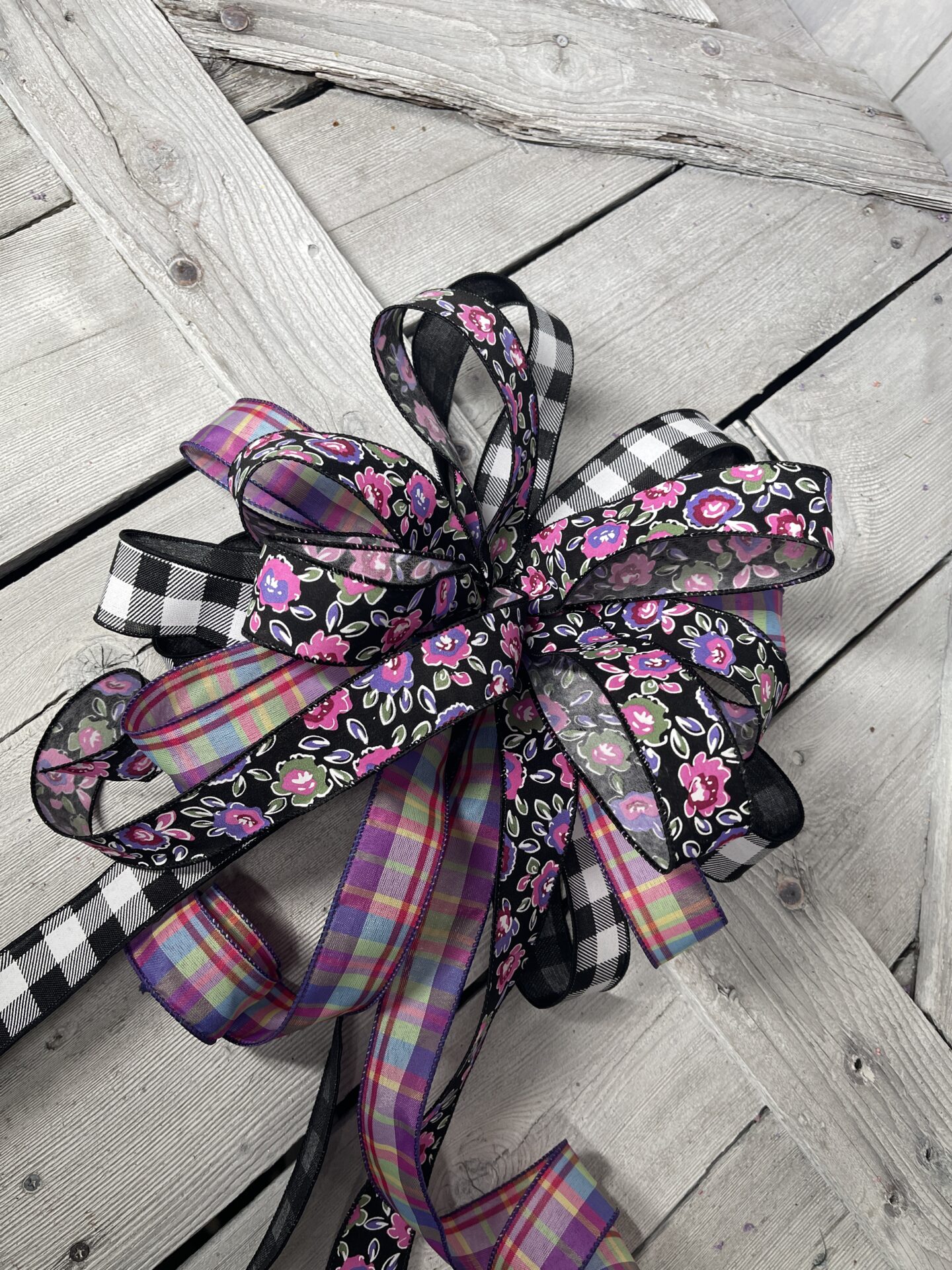 Loopy Bow with Mixed Prints Supply List - Kelea's Florals