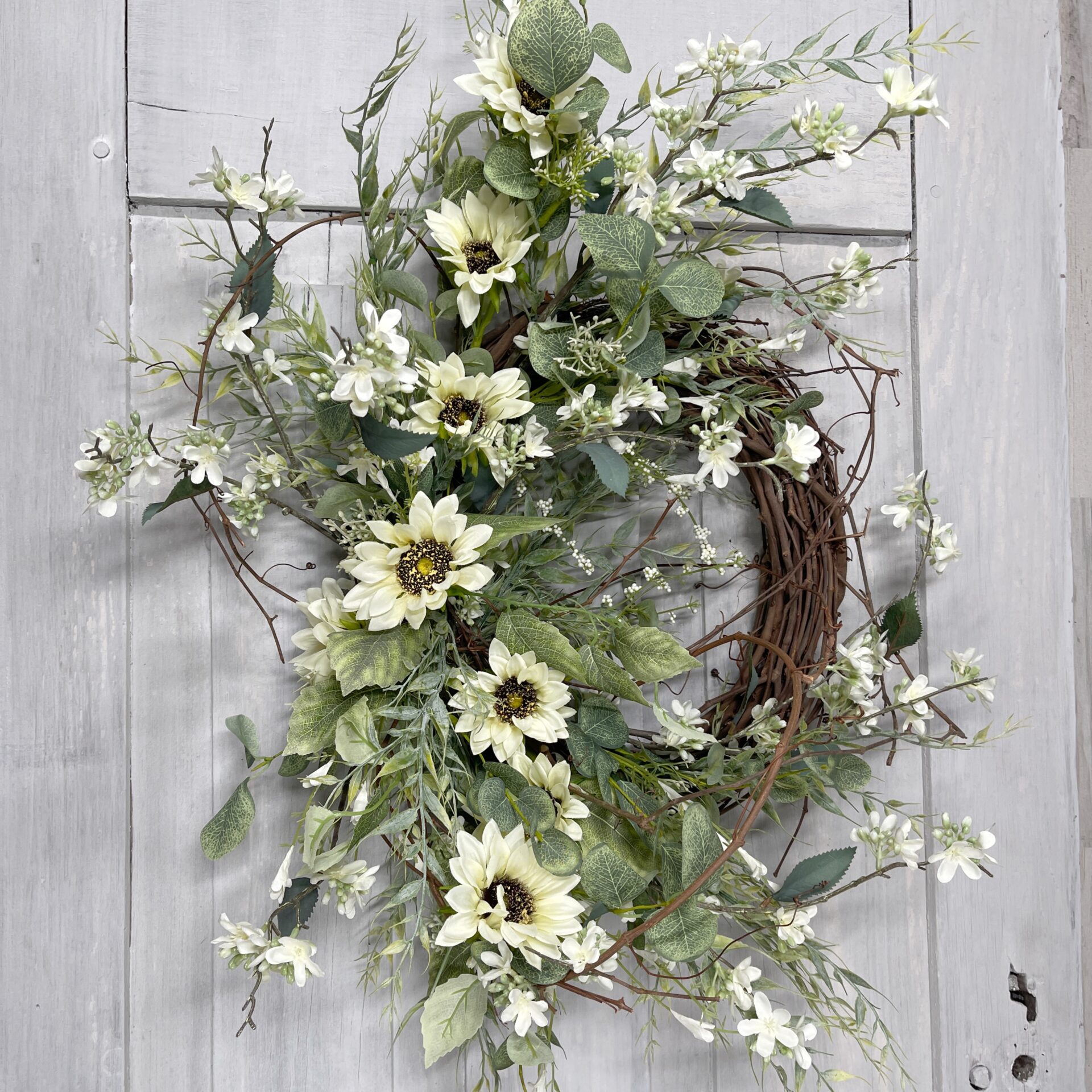 KDS Live White Wild Flower Wreath Supply List - Kelea's Florals