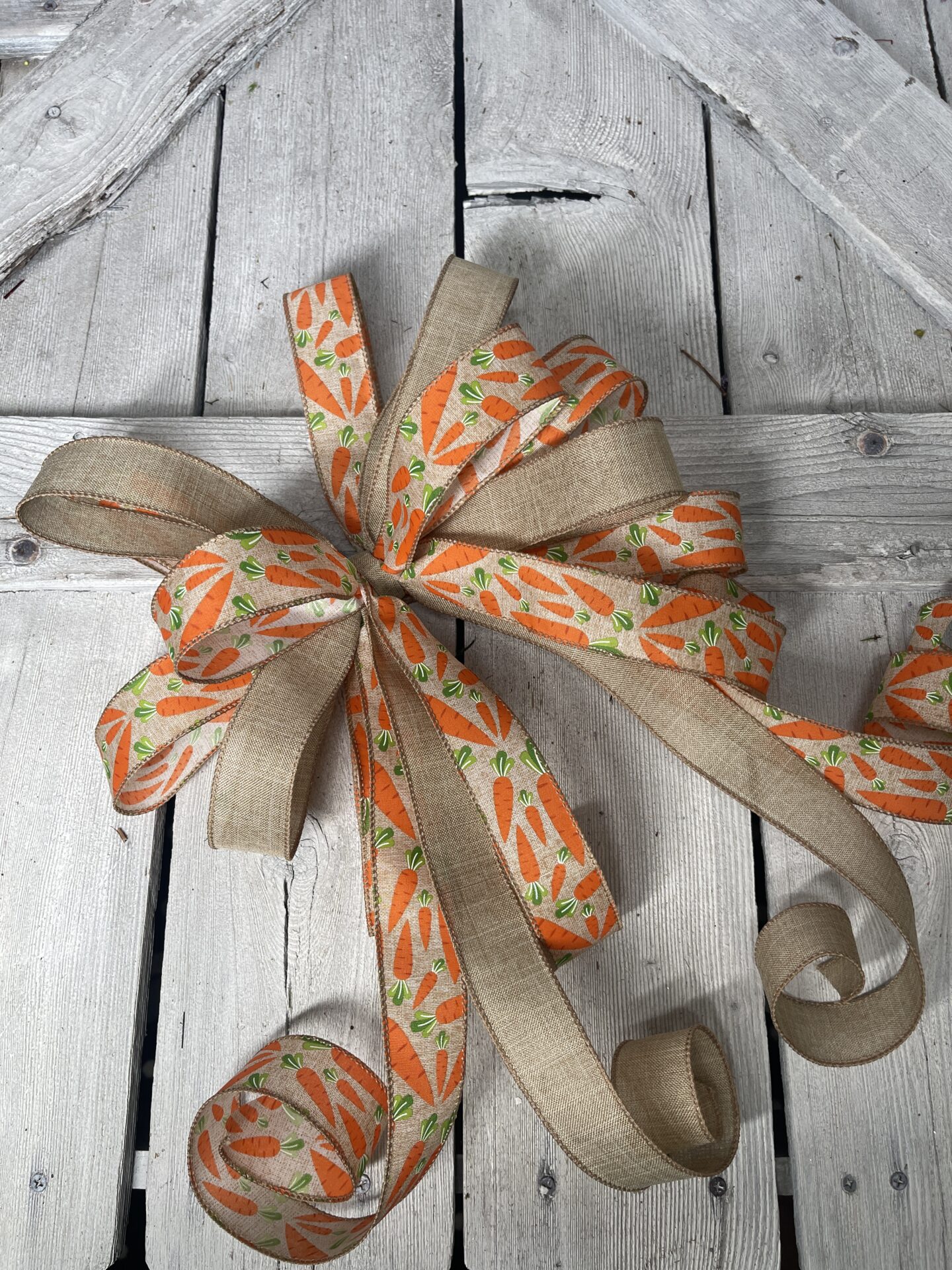 Carrot Bow with Long Tails for Your Spring Easter Wreaths, Swags and More Supply List - Kelea's ...