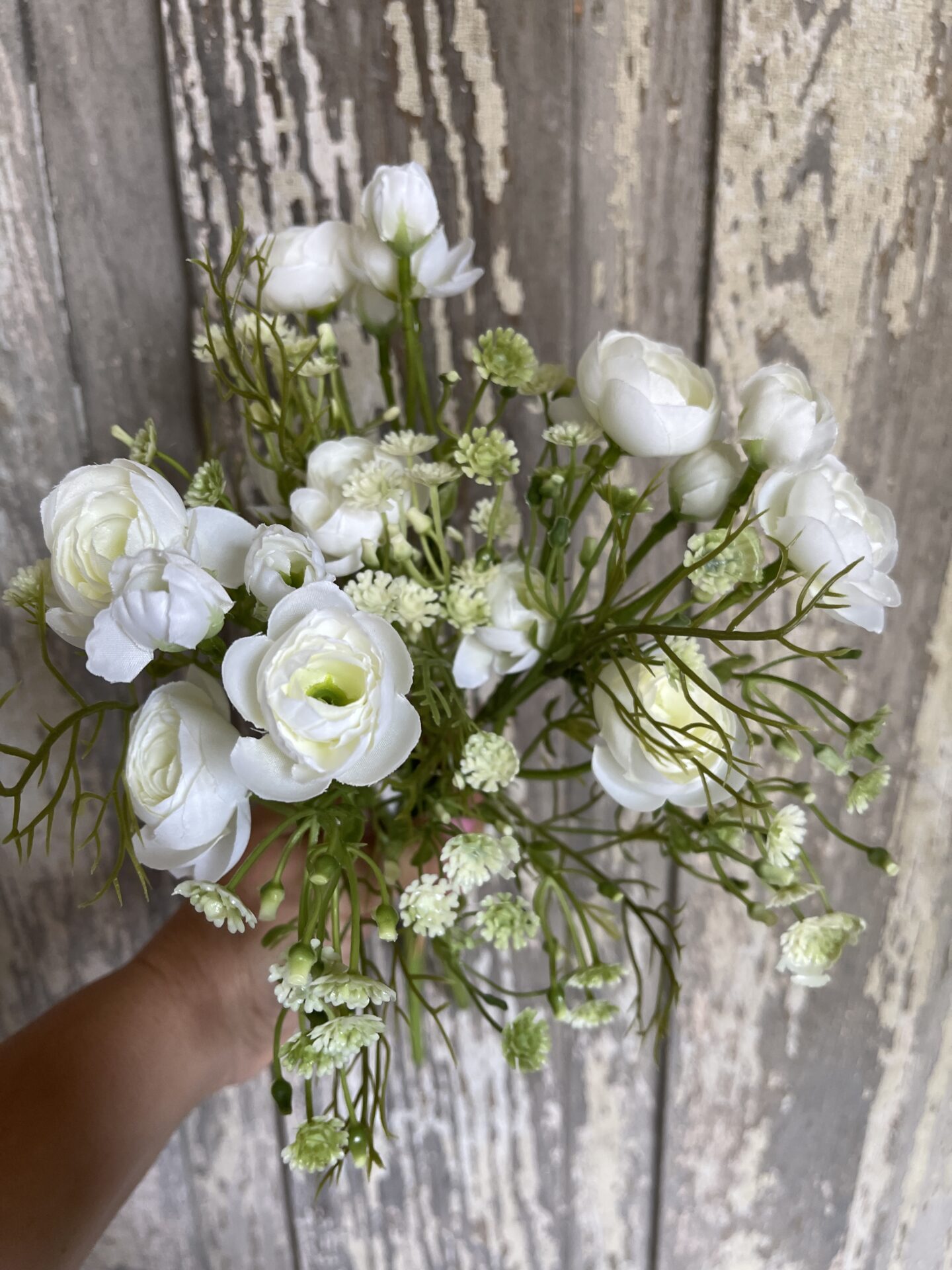 14" Mini Boho Cream Rose Bundle Bush - Kelea's Florals