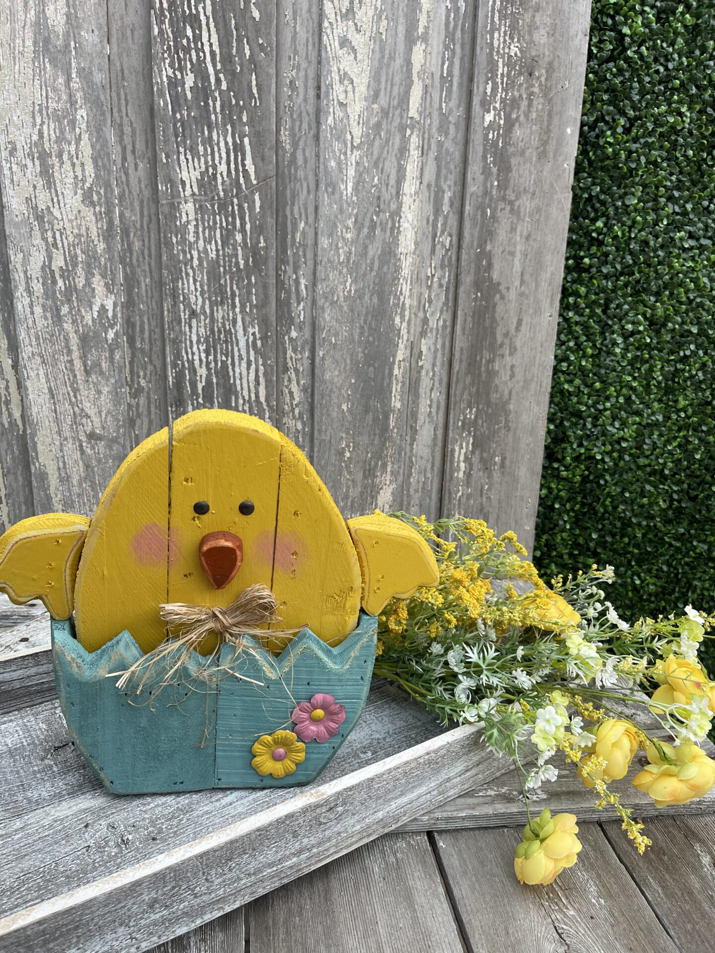 Chick Shelf Sitter Spring Decor Kit Supply List - Kelea's Florals