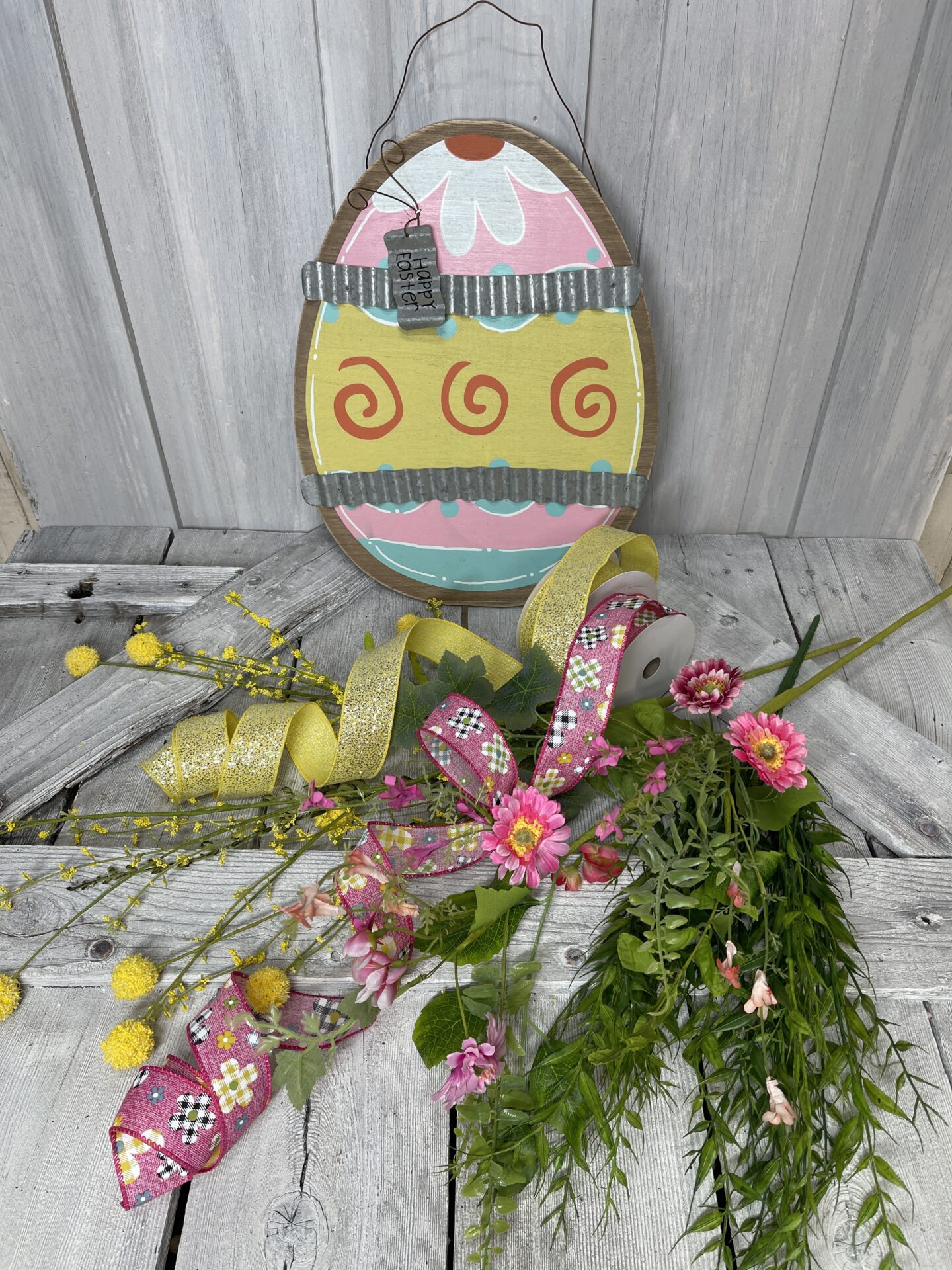 Easter Egg Door Hanger Kit Supply List - Kelea's Florals