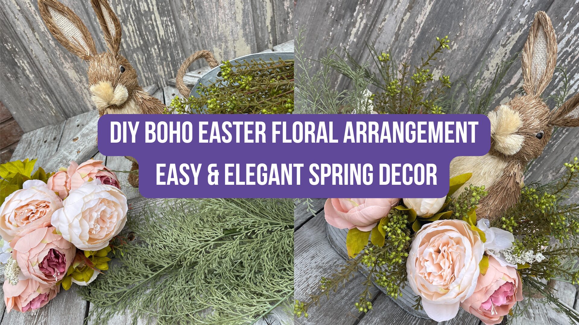 DIY Boho Easter Floral Arrangement – Elegant Spring Home Decor Idea ...