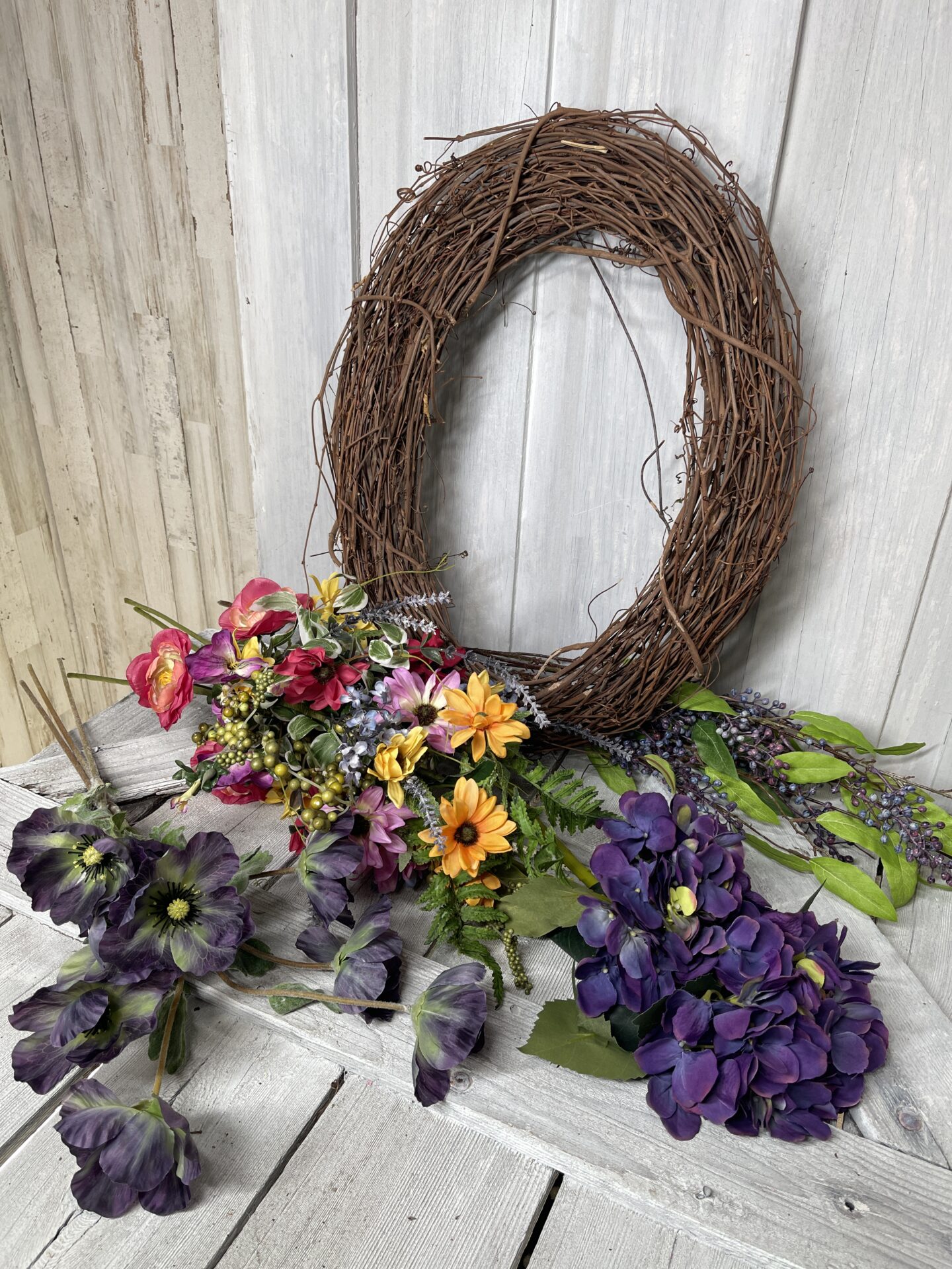 KDS Tutorial Floral Garden Wreath Supply List - Kelea's Florals