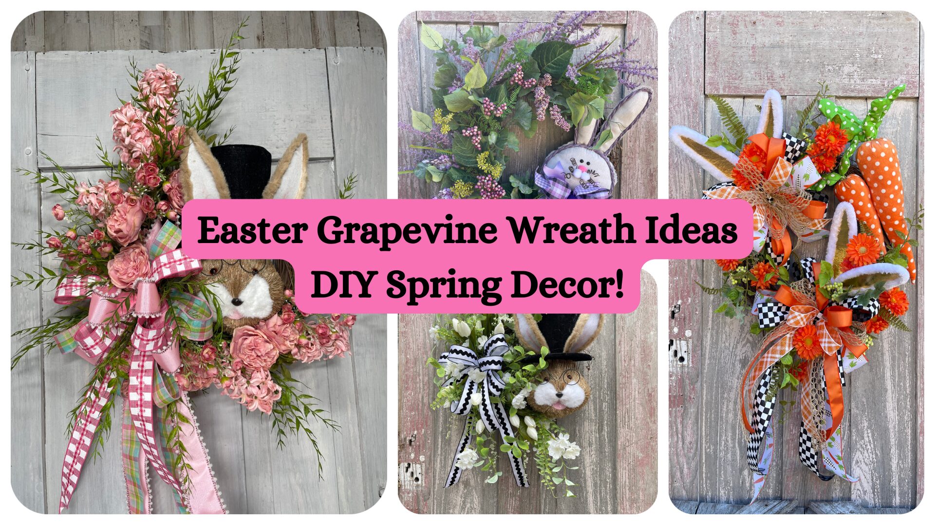 DIY Easter Grapevine Wreaths – Beautiful Designs You Can Make! - Kelea's Florals