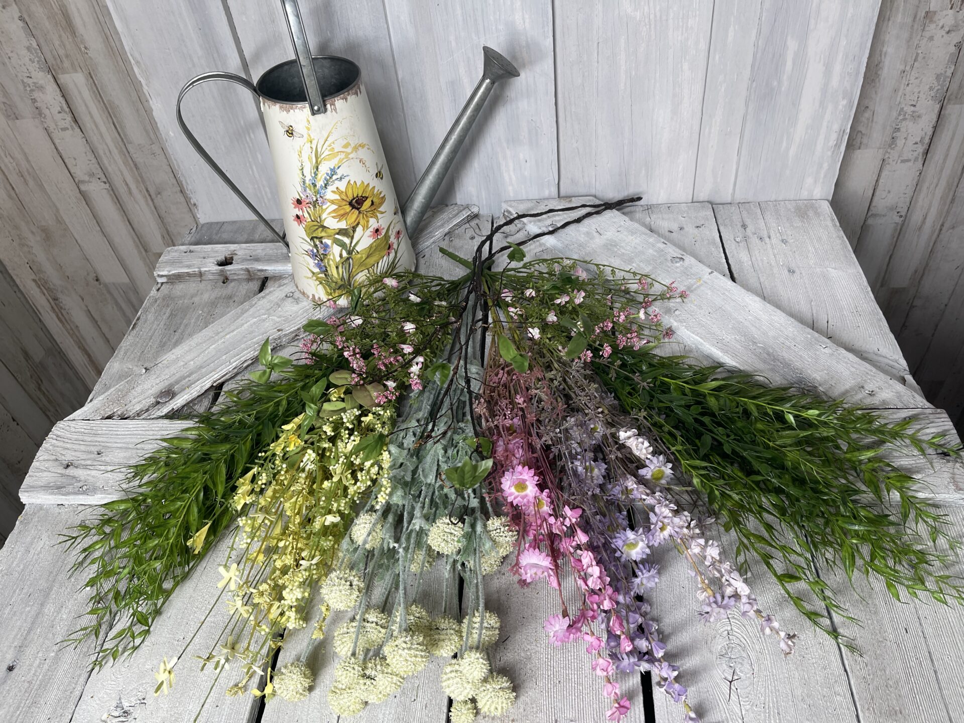 Cottage Garden Watering Can Arrangement Kit - Kelea's Florals