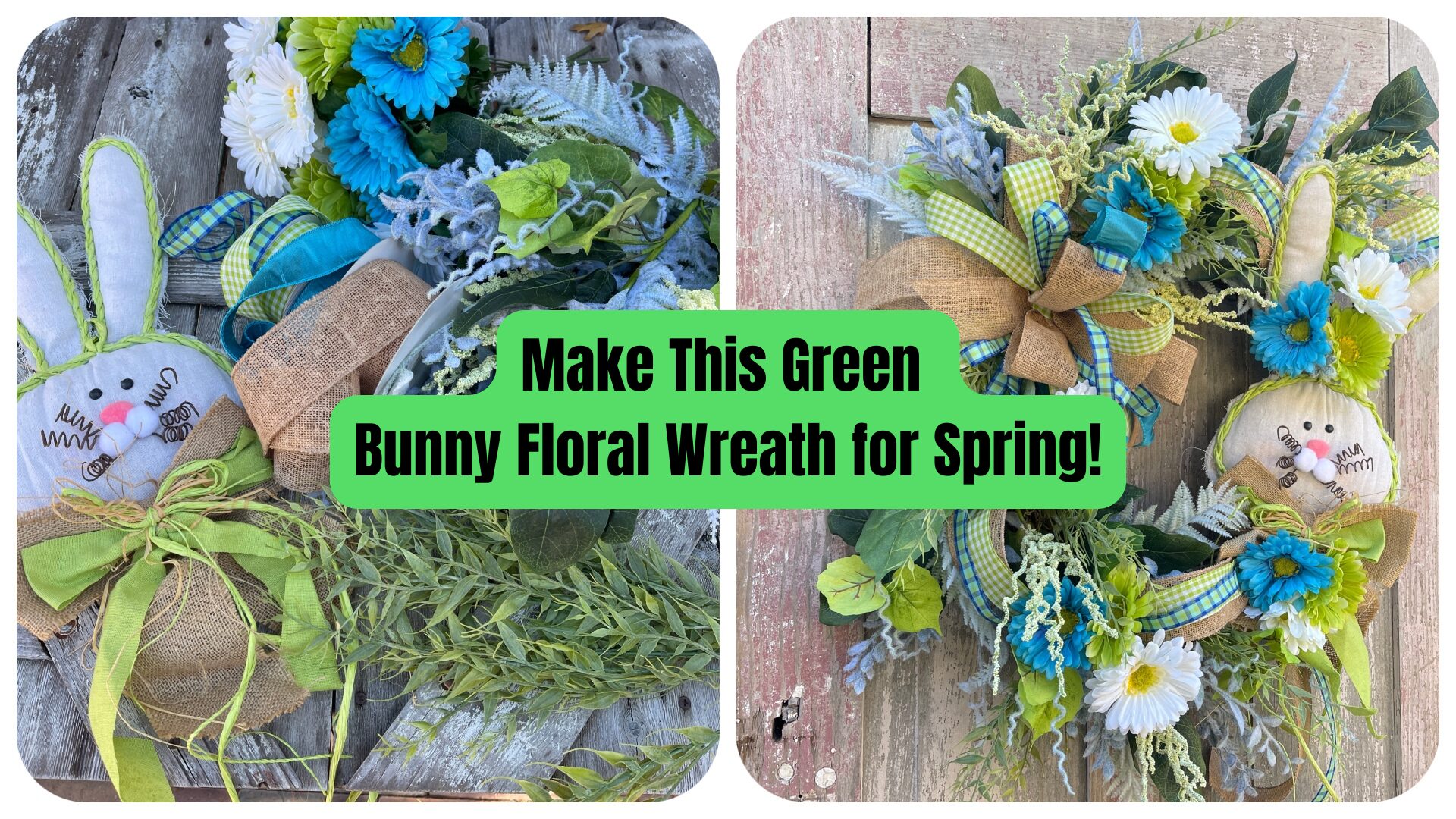 Bunny Wreath Ideas to Decorate Your Door This Easter! - Kelea's Florals