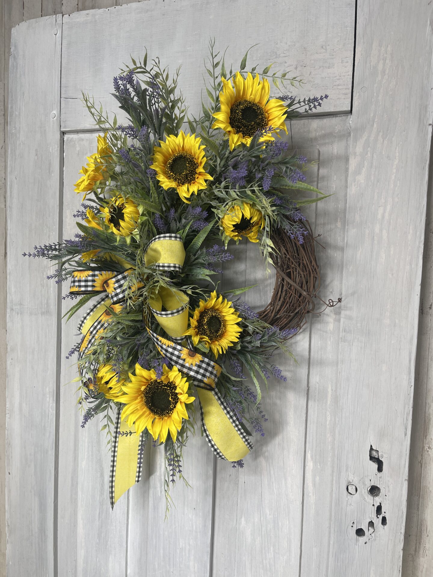 KDS Live Sunflower Spring To Summer Wreath Supply List - Kelea's Florals