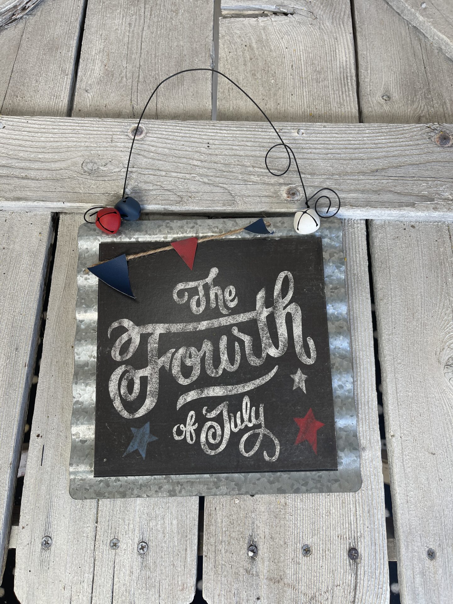 Metal The Fourth of July Sign - Kelea's Florals