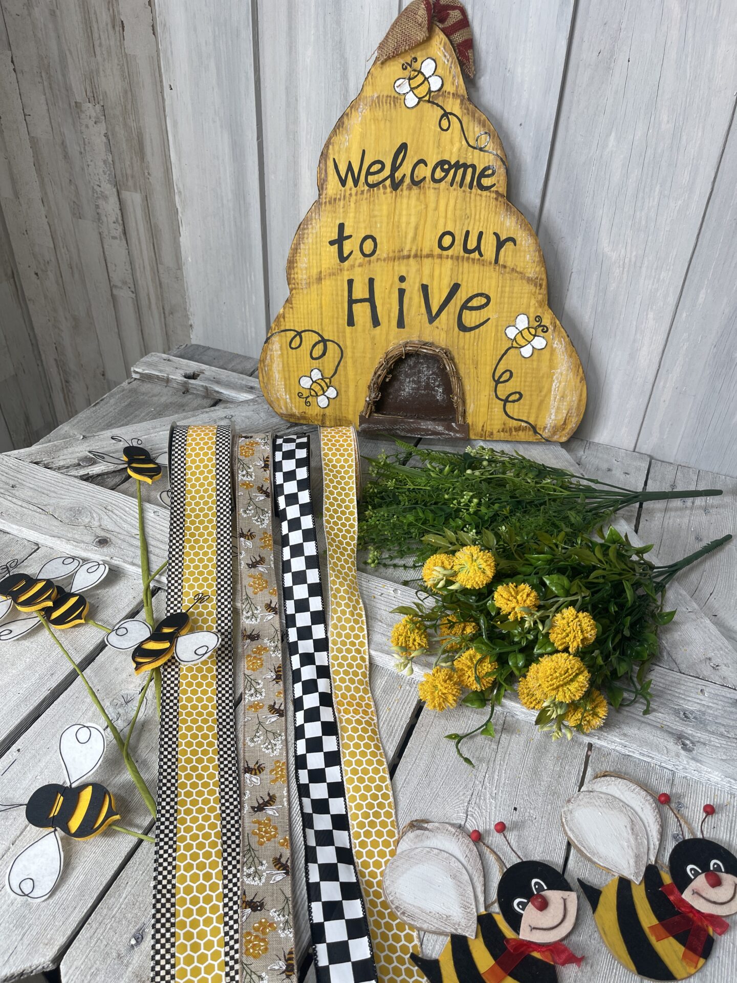 Welcome to Our Hive Door Hanger Kit - Kelea's Florals