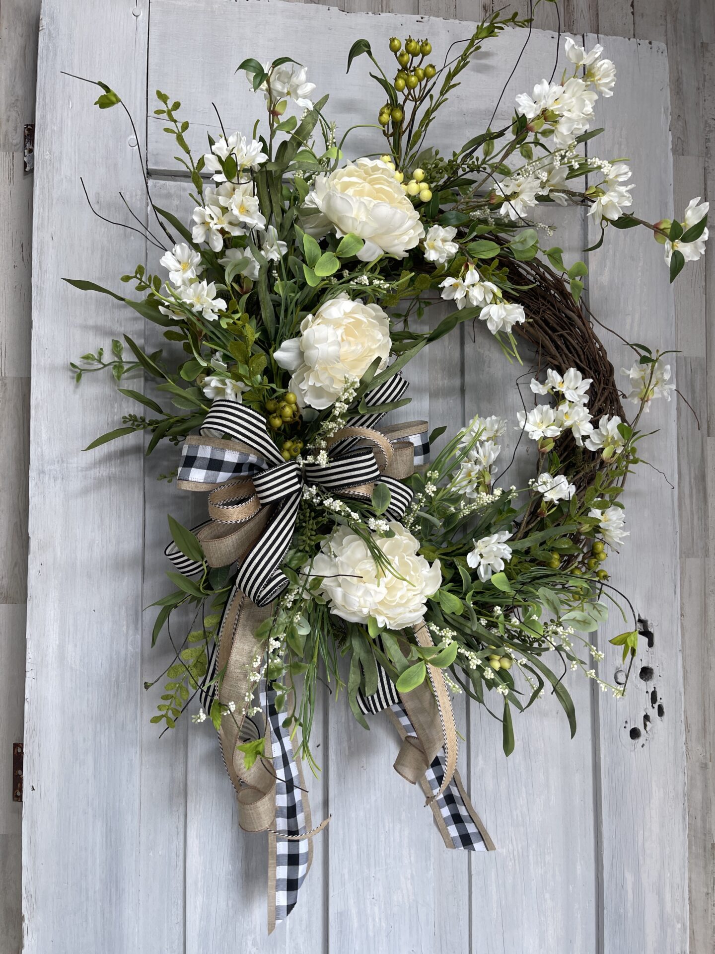KDS Tutorial White Peony Garden Wreath Supply List - Kelea's Florals