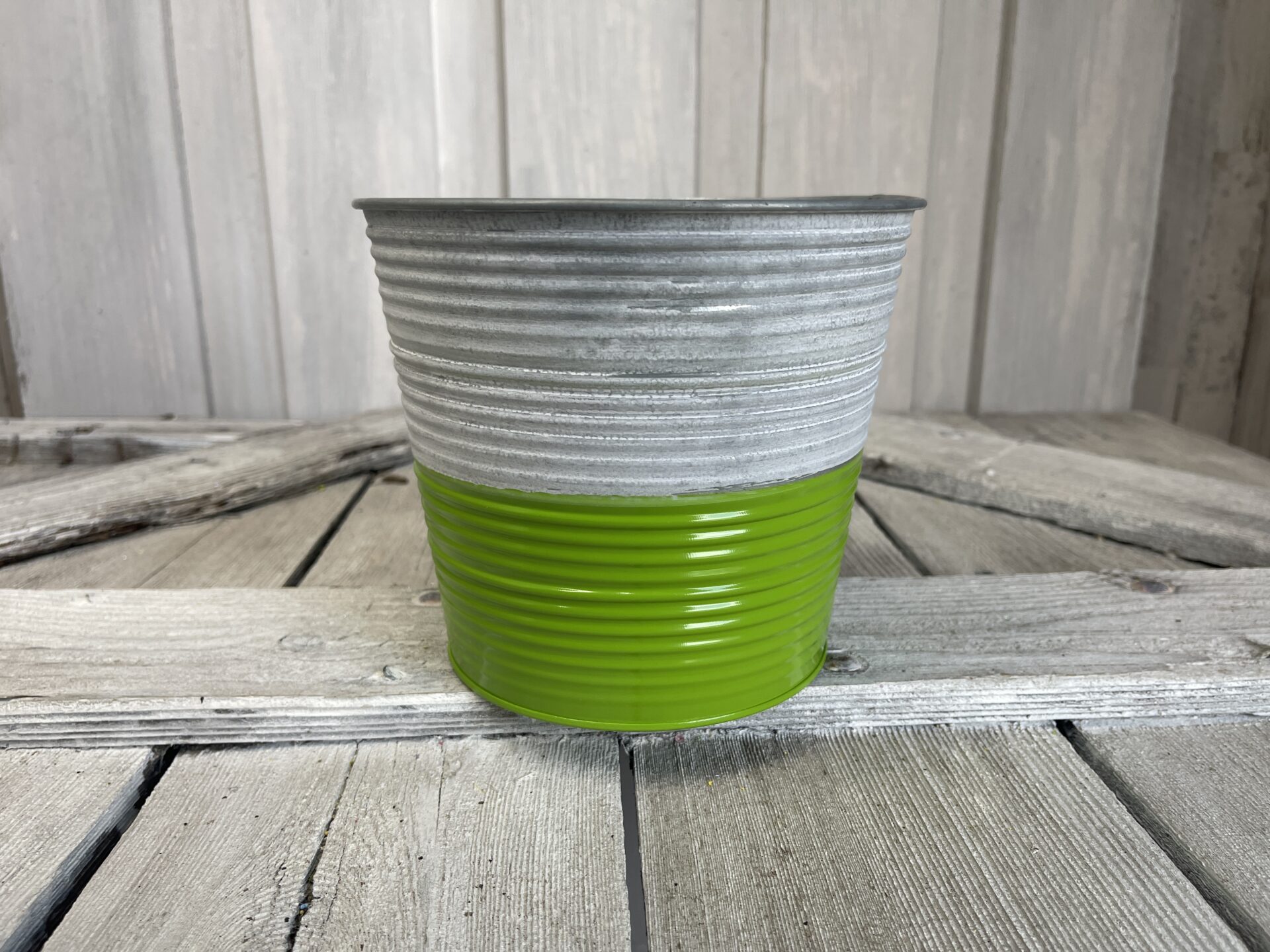 Green White Bucket - Kelea's Florals